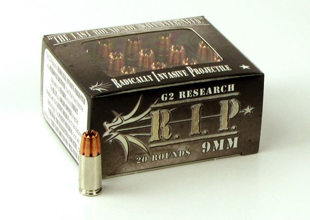 G2 Research 9 mm 92 Grain R.I.P. Ammo - Box of 20 round at K-Var
