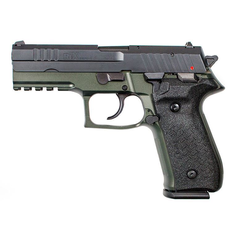 Arex Rex Zero 1S-07 OD Green 9mm Semi-Automatic 17 Round Pistol at K-Var