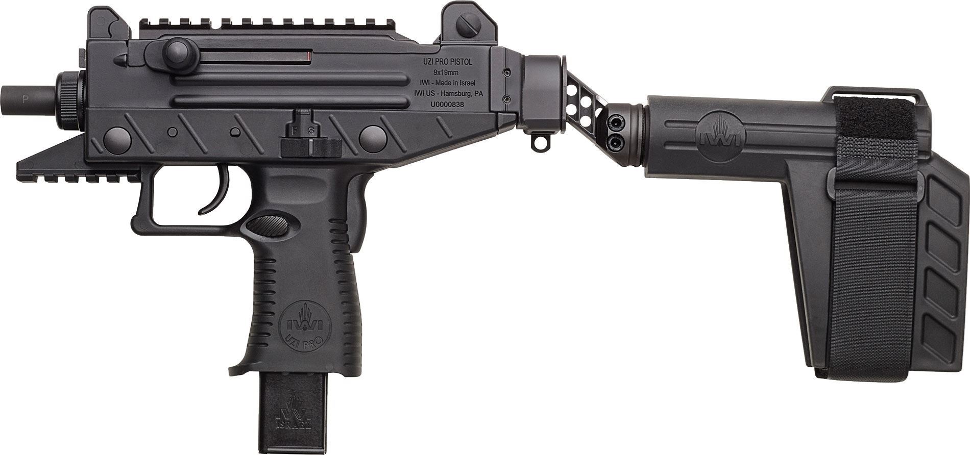 K-Var Corp | IWI UPP9SB UZI PRO 9 mm 4.5 inch (Stabilizing Brace)