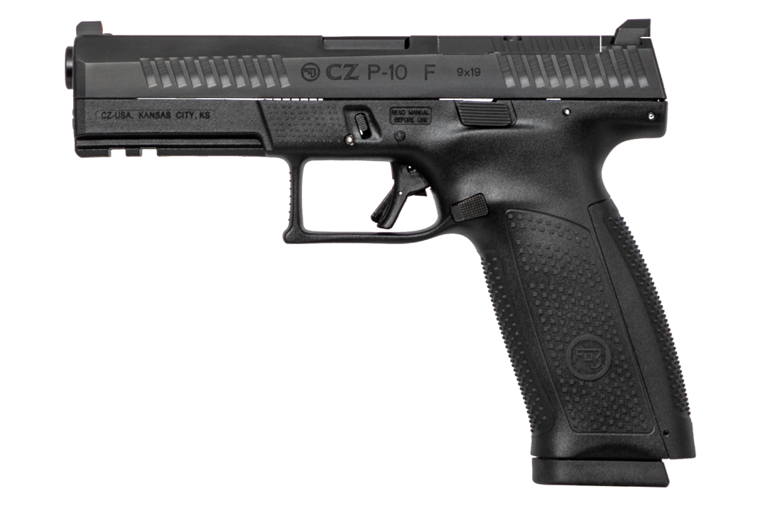 CZ P10 P-10 F 9mm, Black, Optics Ready, 19rd, orange front sight at K-Var