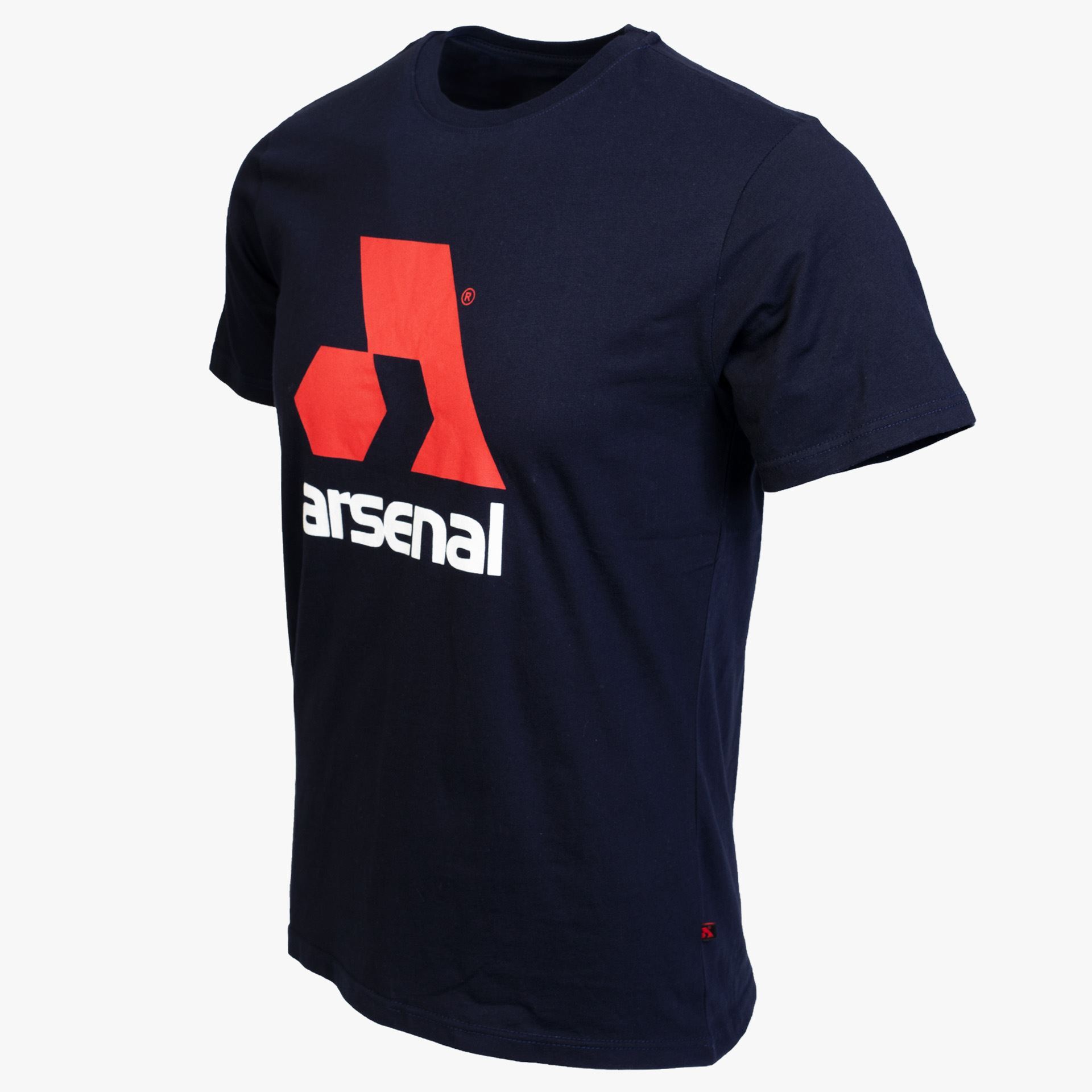 Arsenal Blue Cotton Relaxed Fit Logo T-Shirt at K-Var