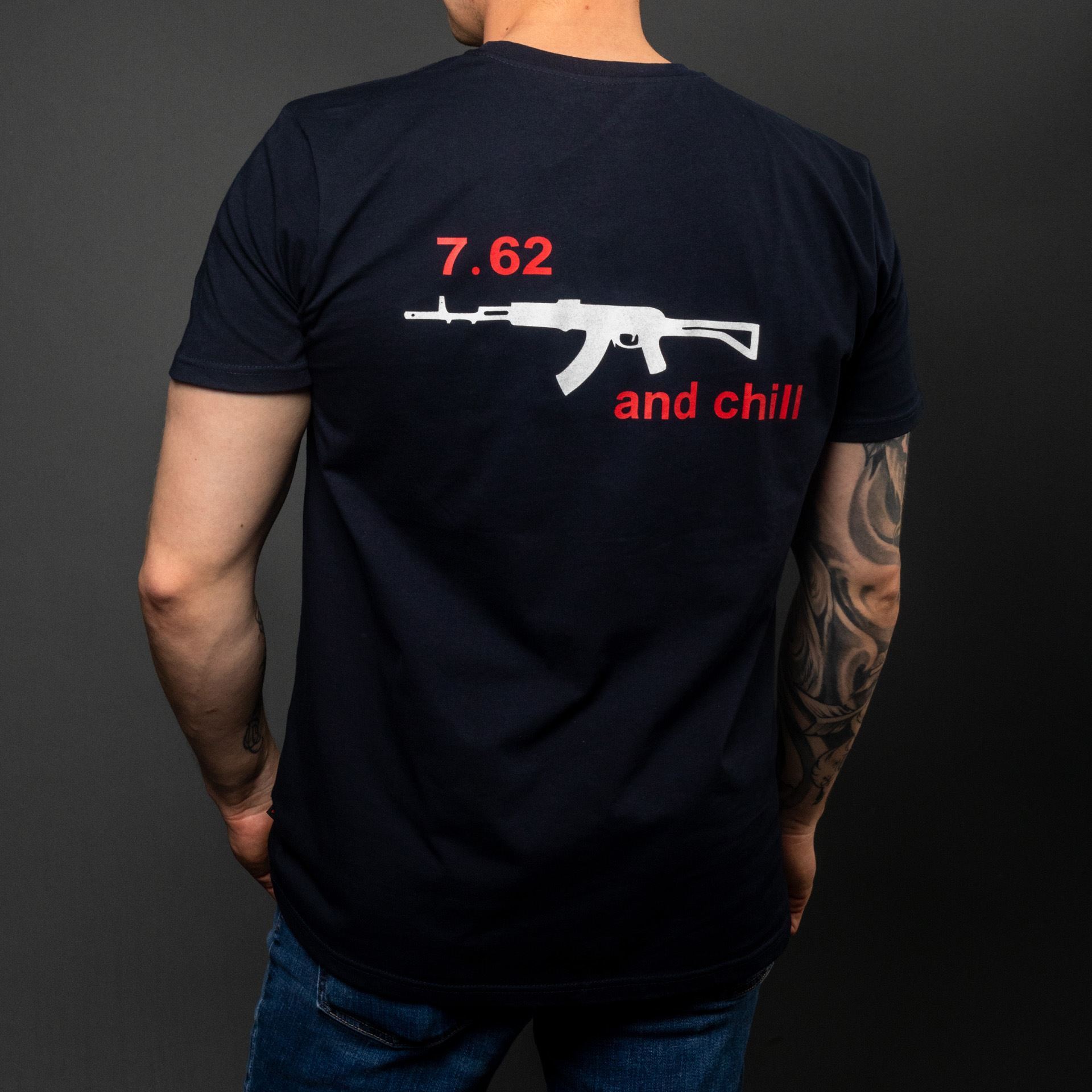 Arsenal Blue Cotton Relaxed Fit Logo T-Shirt at K-Var