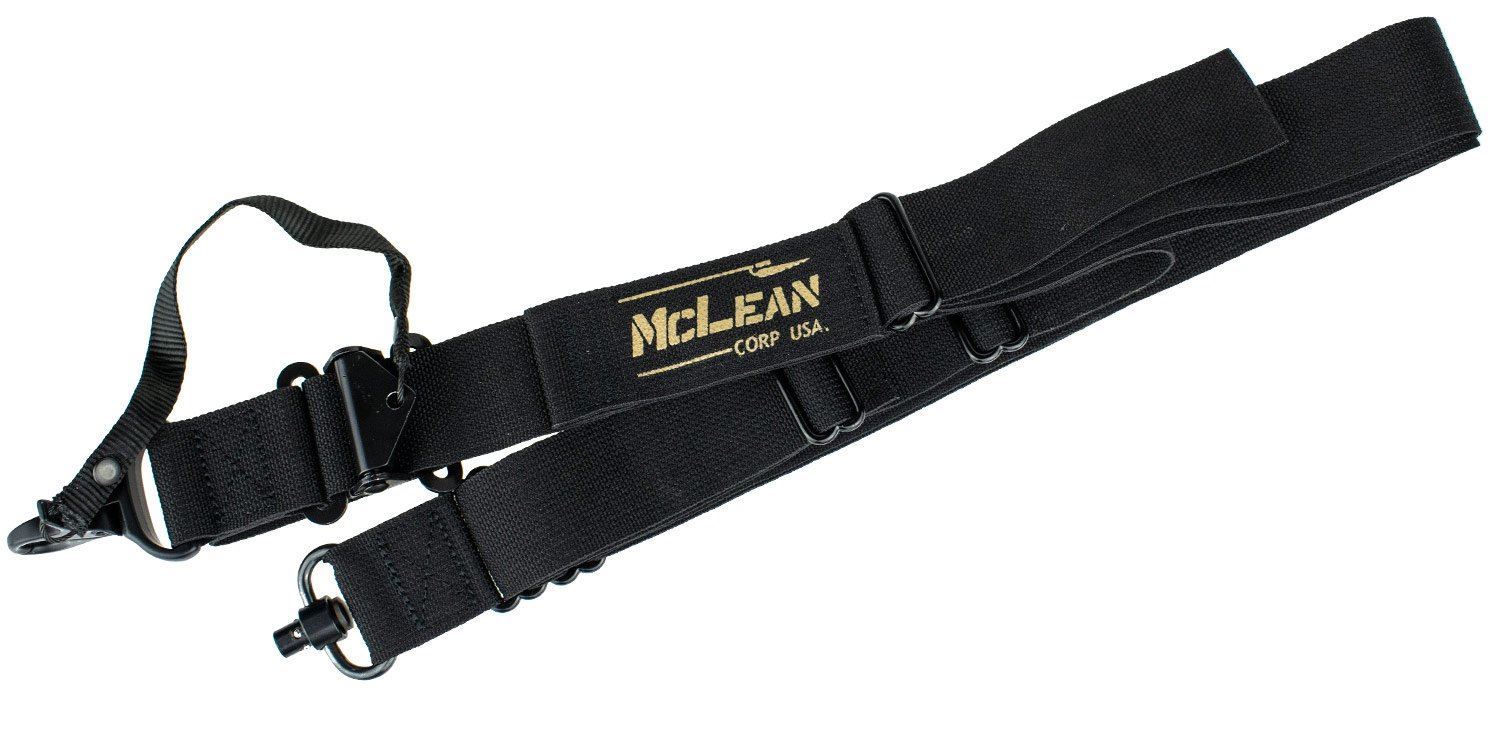 McLean Corp USA Black Dynamic Retention Sling QD Swivel at K-Var