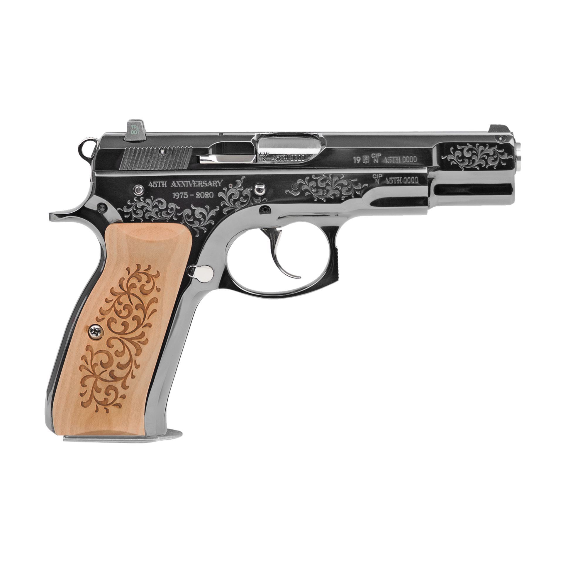 CZ 75B 9mm Semi-Automatic Blued Pistol at K-Var