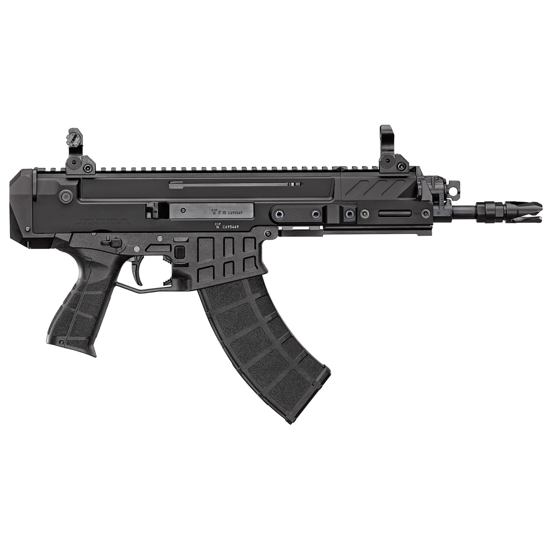 CZ Bren 2 7.62x39 mm Black Semi-Automatic Pistol - 9 Inch Barrel at K-Var