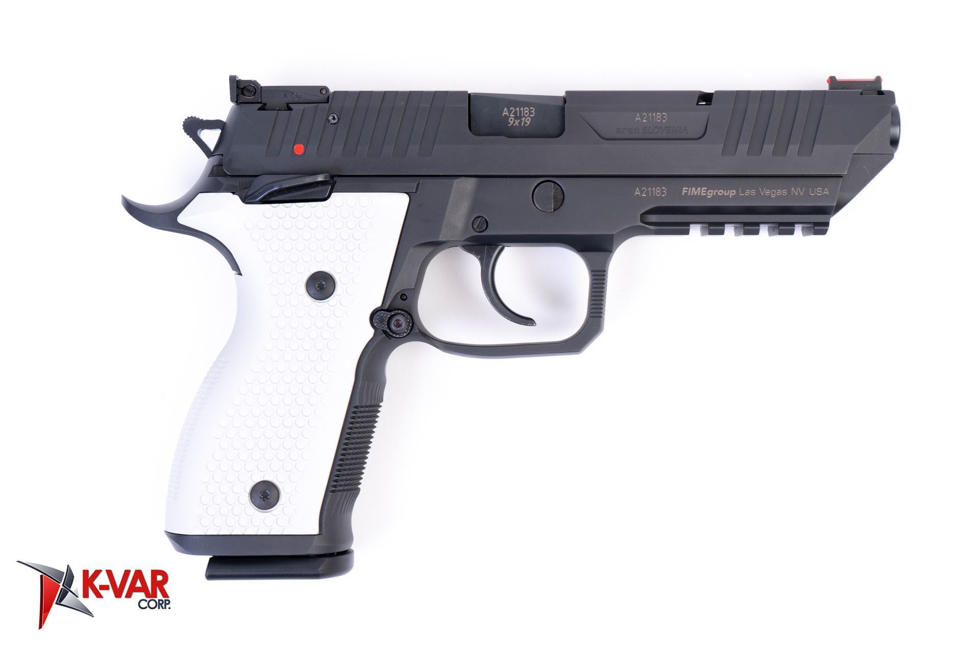 Arex Rex Alpha 9 9mm Black with White Aluminum Grips Semi-Automatic 20 ...