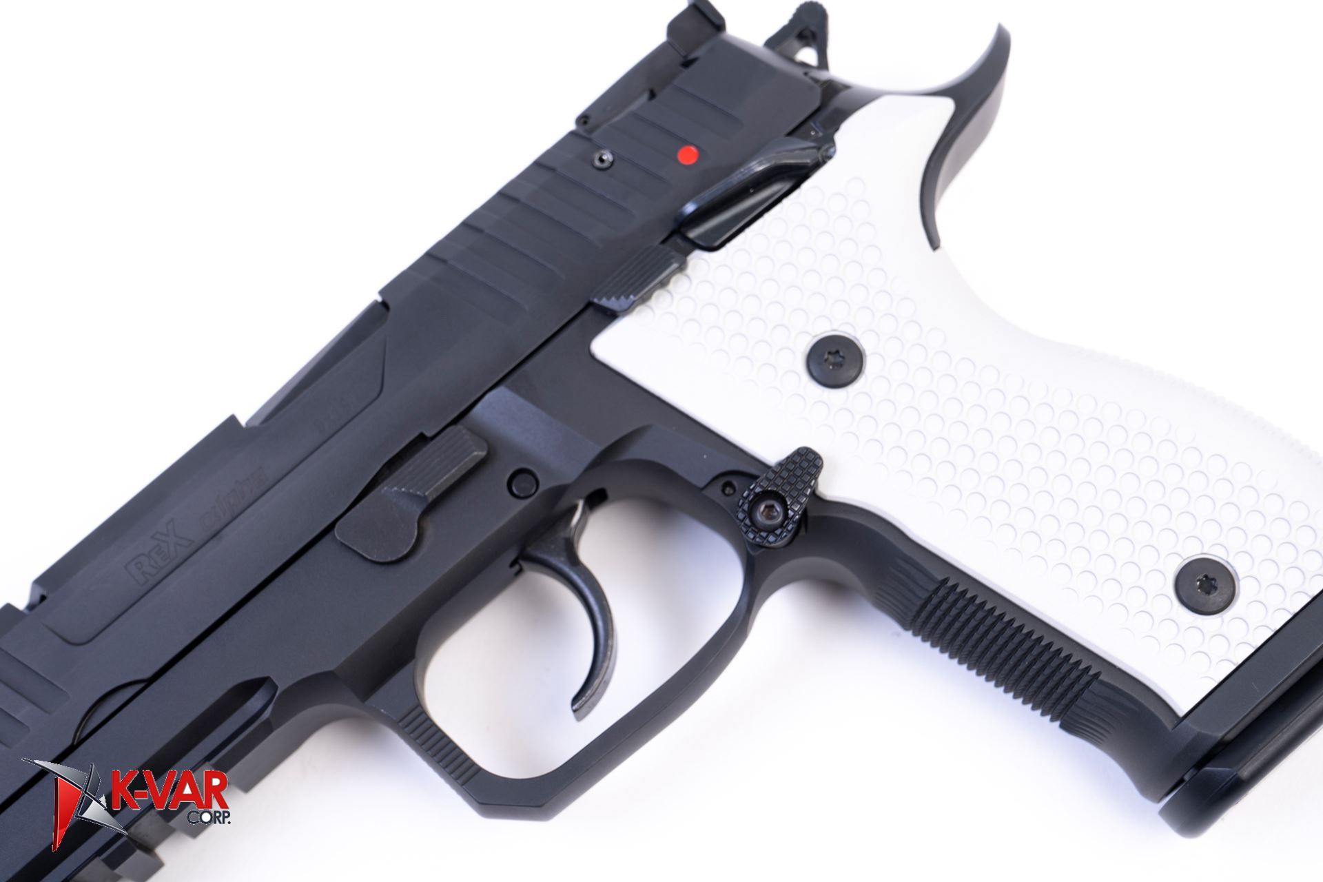 Arex Rex Alpha 9 9mm Black with White Aluminum Grips Semi-Automatic 20 ...