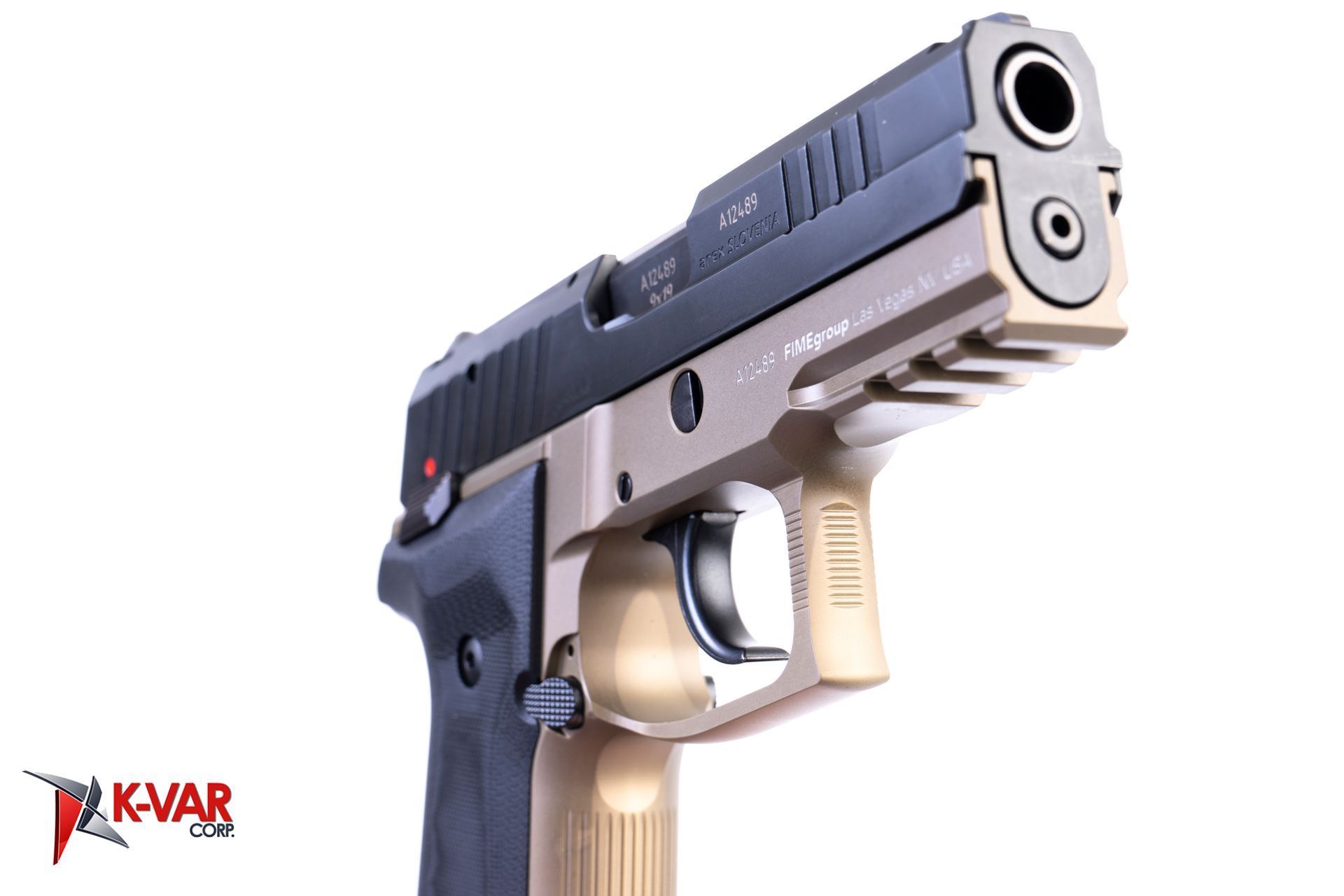 Arex Rex Zero 1CP-05B1 Flat Dark Earth with Hogue Black Grips 9mm Semi ...