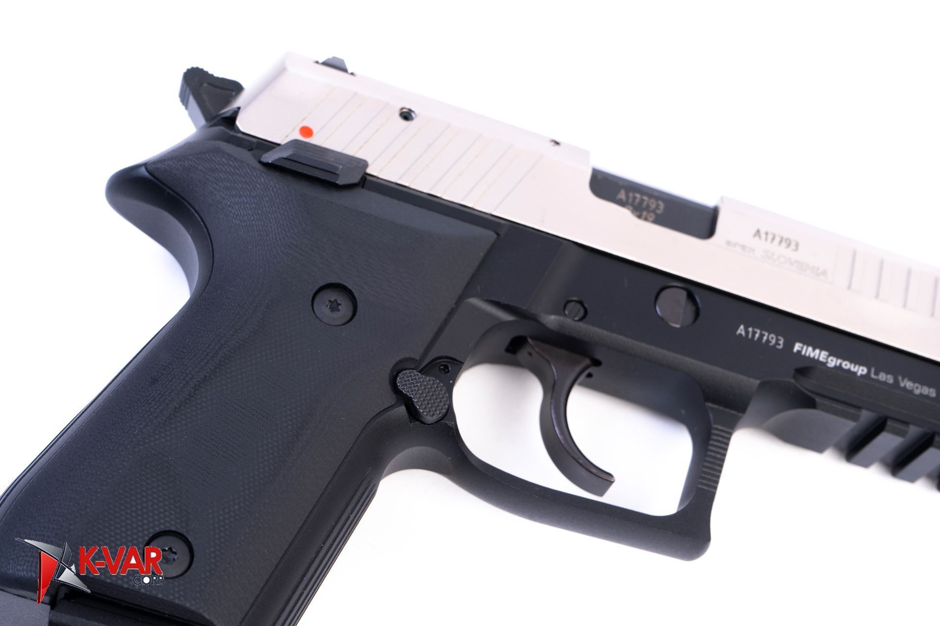 Arex Rex Zero 1CP-08B1 Silver with Hogue Black Grips 9mm Semi-Automatic ...