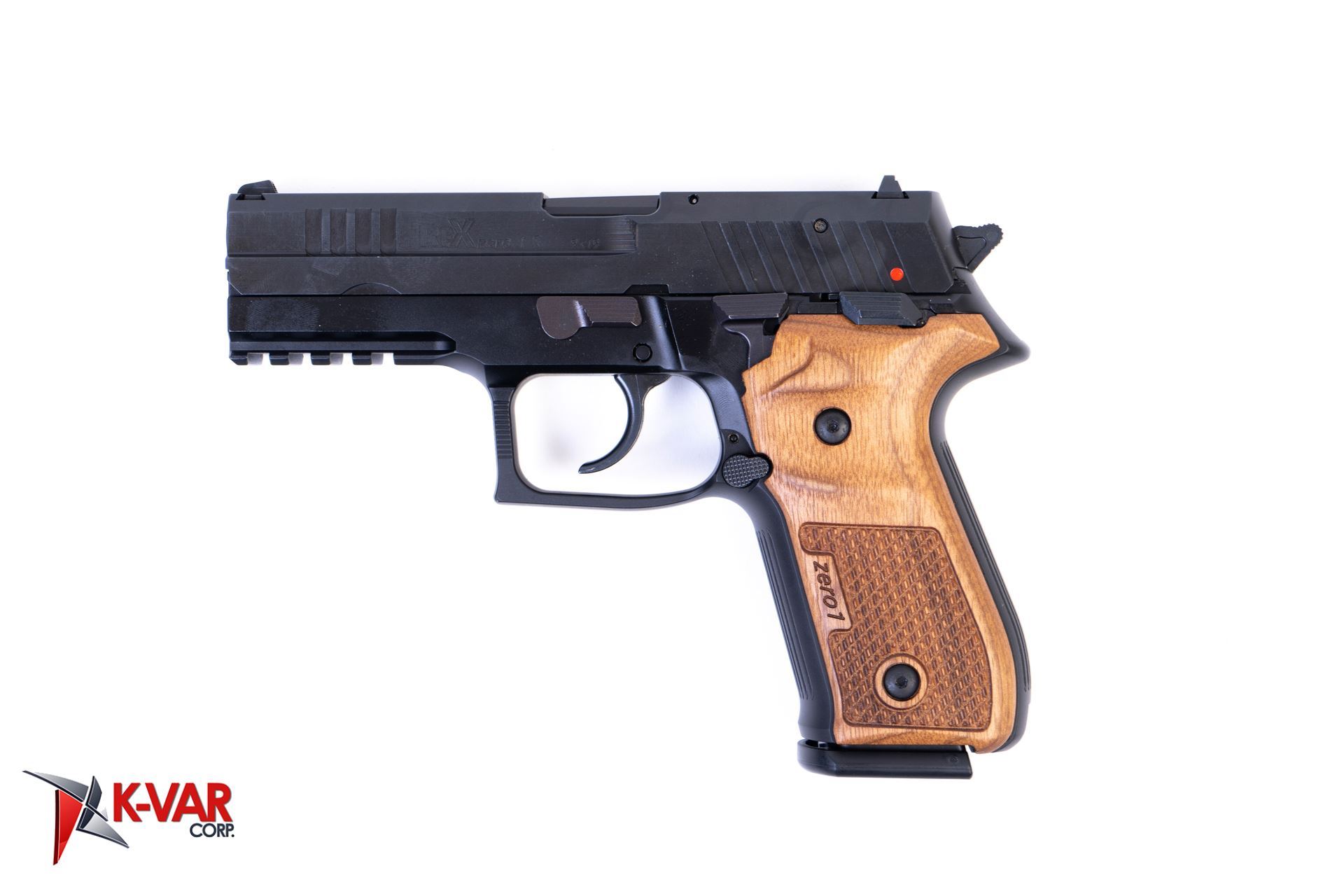 Arex Rex Zero 1S-01W Black with Oak Wood Grips 9mm Semi-Automatic 17 ...