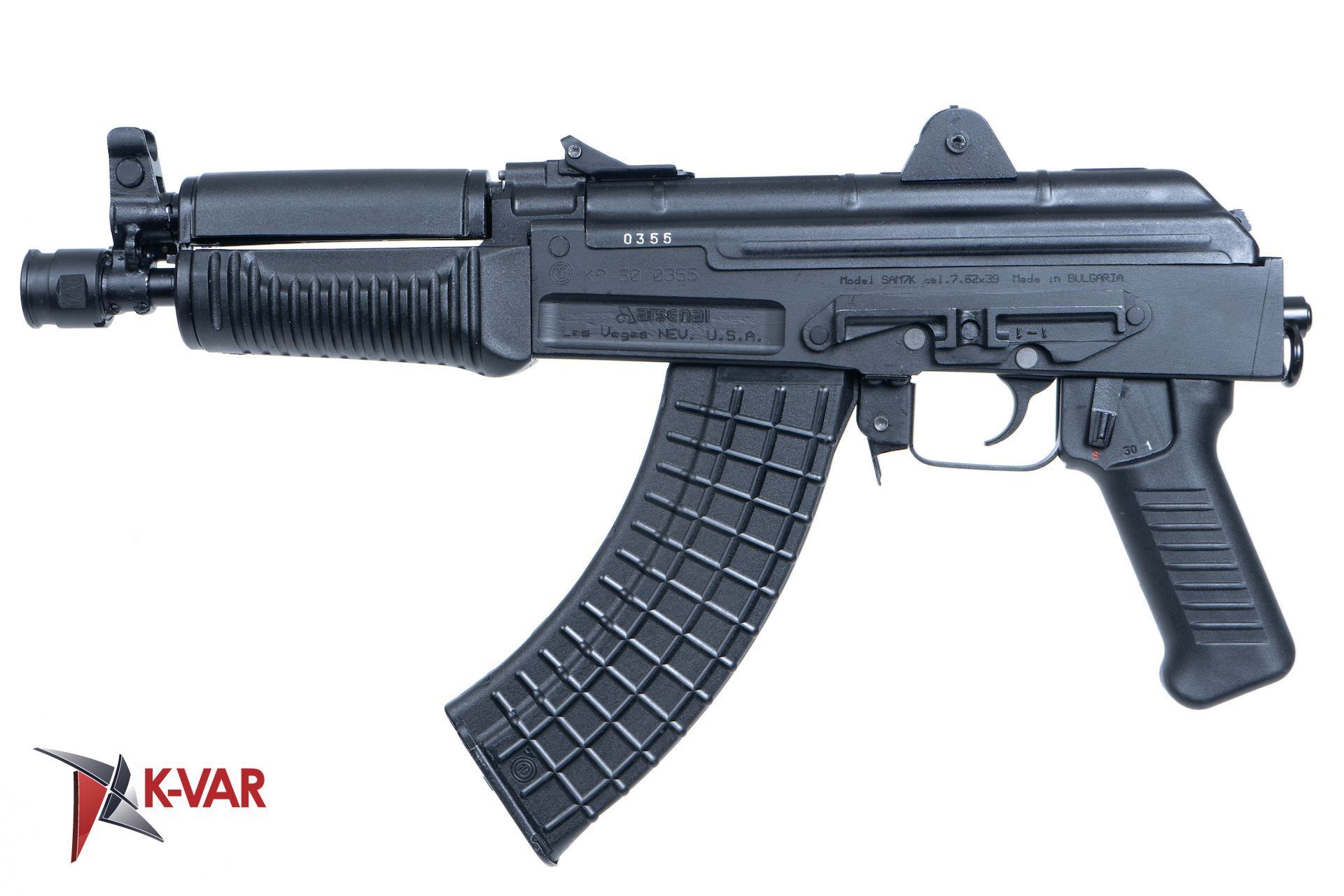 Arsenal SAM7K-34 7.62x39mm Semi-Automatic Pistol with Rear Quick Detach ...