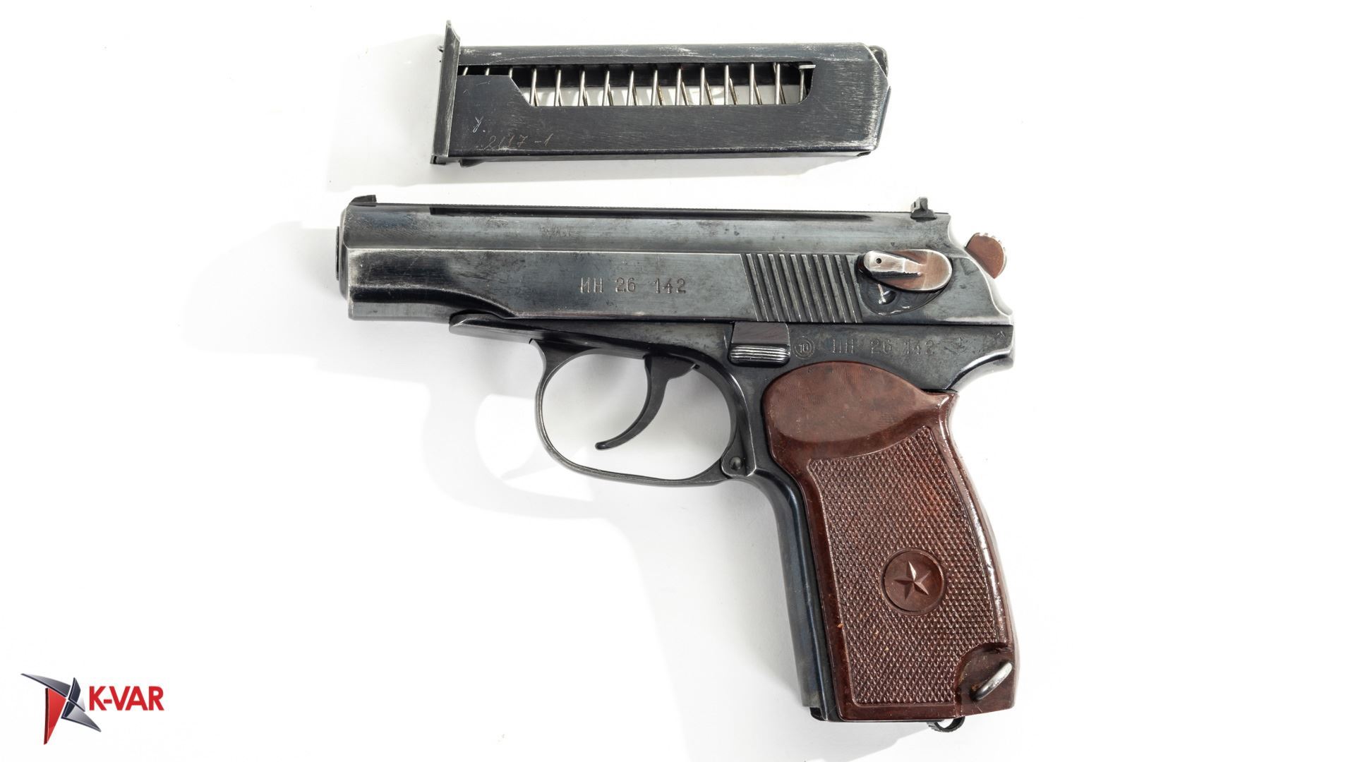 Arsenal EH26142 9x18mm Makarov 8 Round Bulgarian Pistol 1986 at K-Var