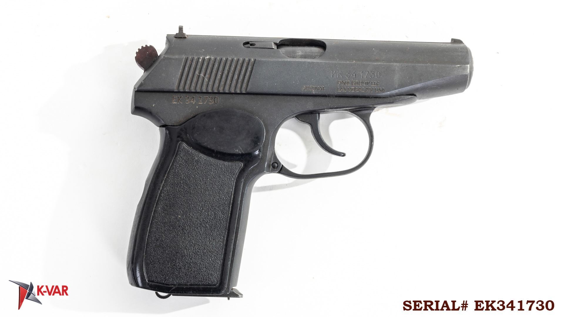 Arsenal EK341730 9x18mm Makarov 8 Round Bulgarian Pistol 1994 at K-Var