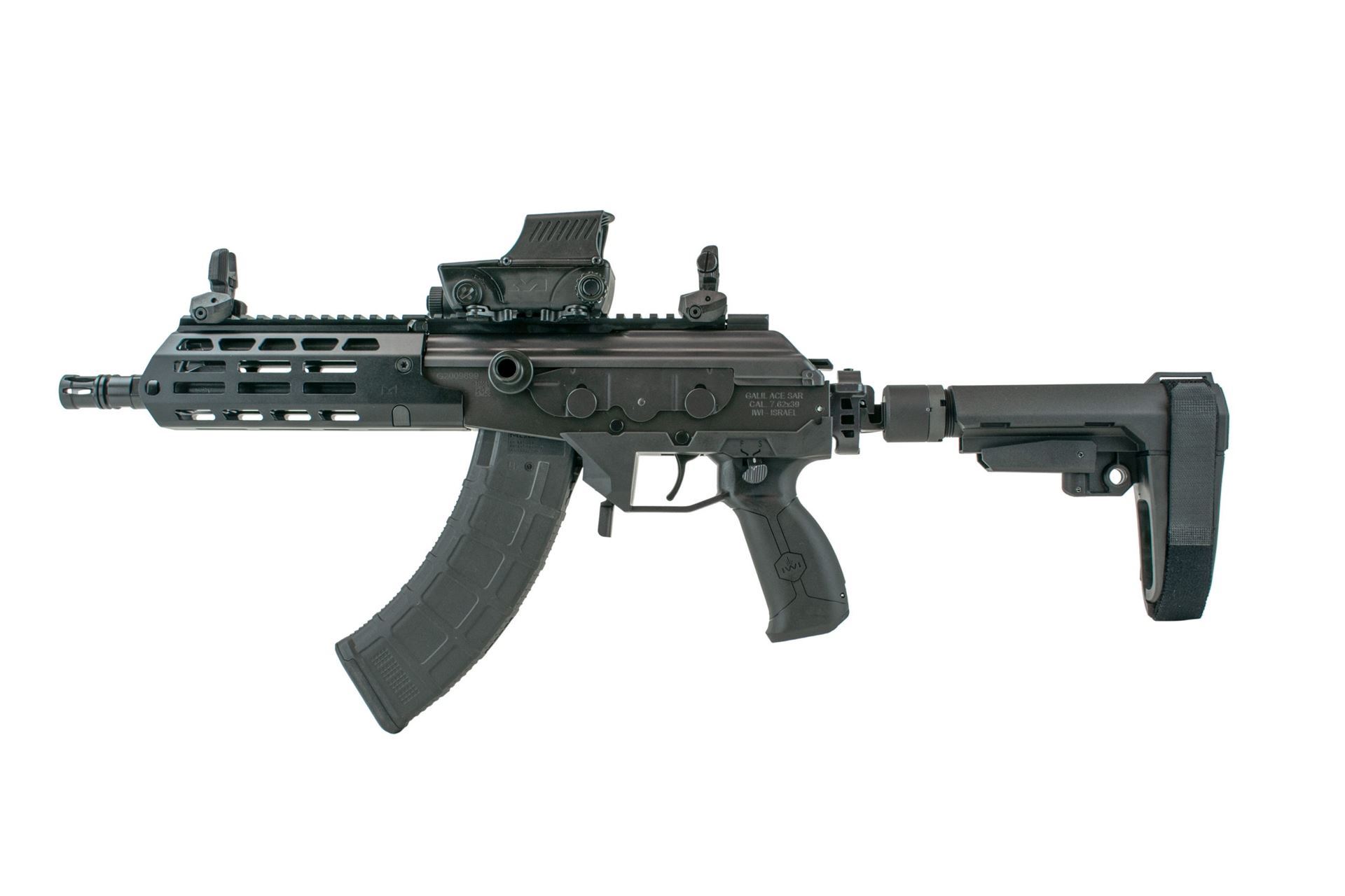 IWI US Galil Ace Gen 2 Semi-Auto 7.62x39 Side Folding Brace 30rd Pistol ...