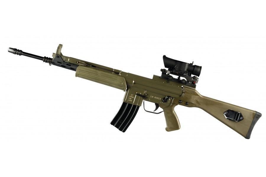 MarColMar CETME LV/S 223 Rifle with SUSAT 4X Scope 30rd Magazine at K-Var