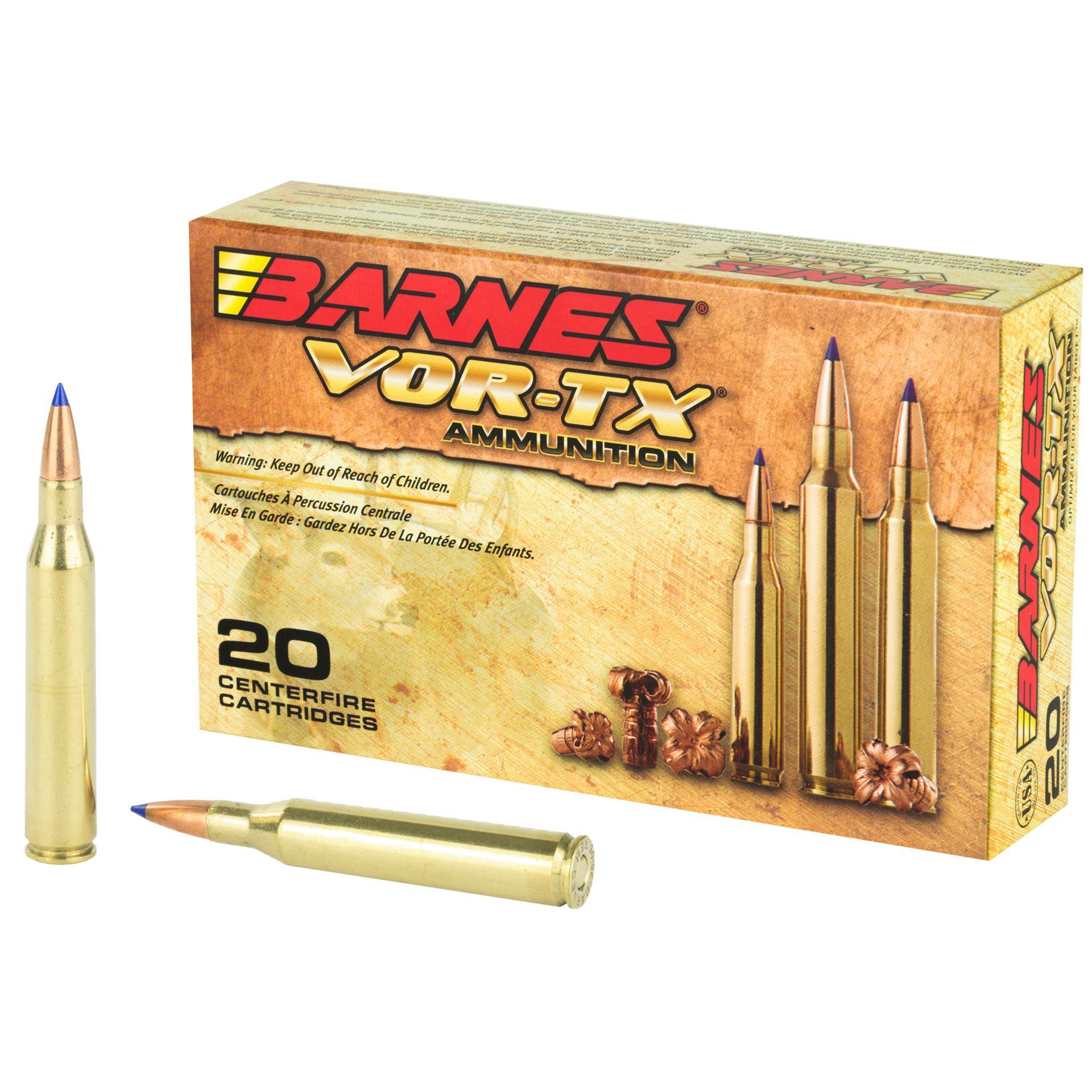 Barnes Vor-TX Rifle TTSX BT 25-06 Remington 200RD case (10 boxes) at K-Var