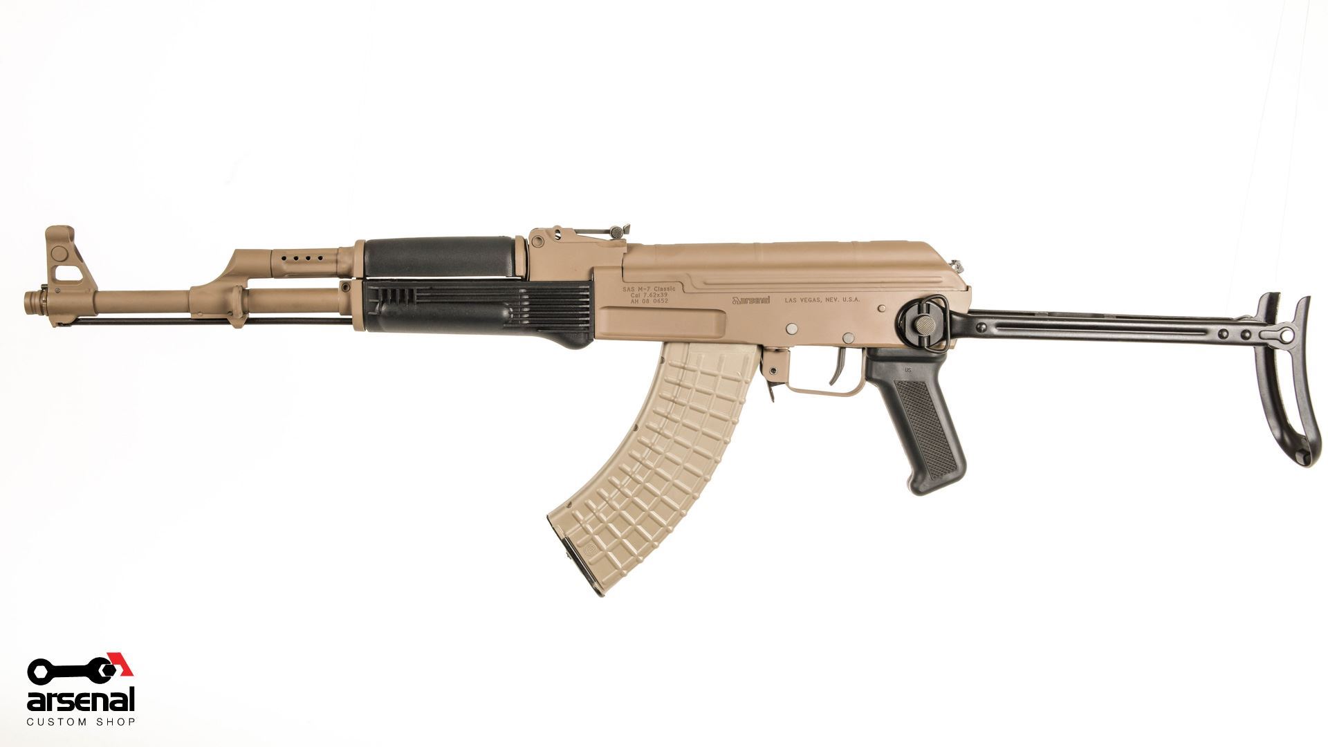 Arsenal SAS M-7 Classic Under-Folder FDE Cerakote AK47 30rd at K-Var
