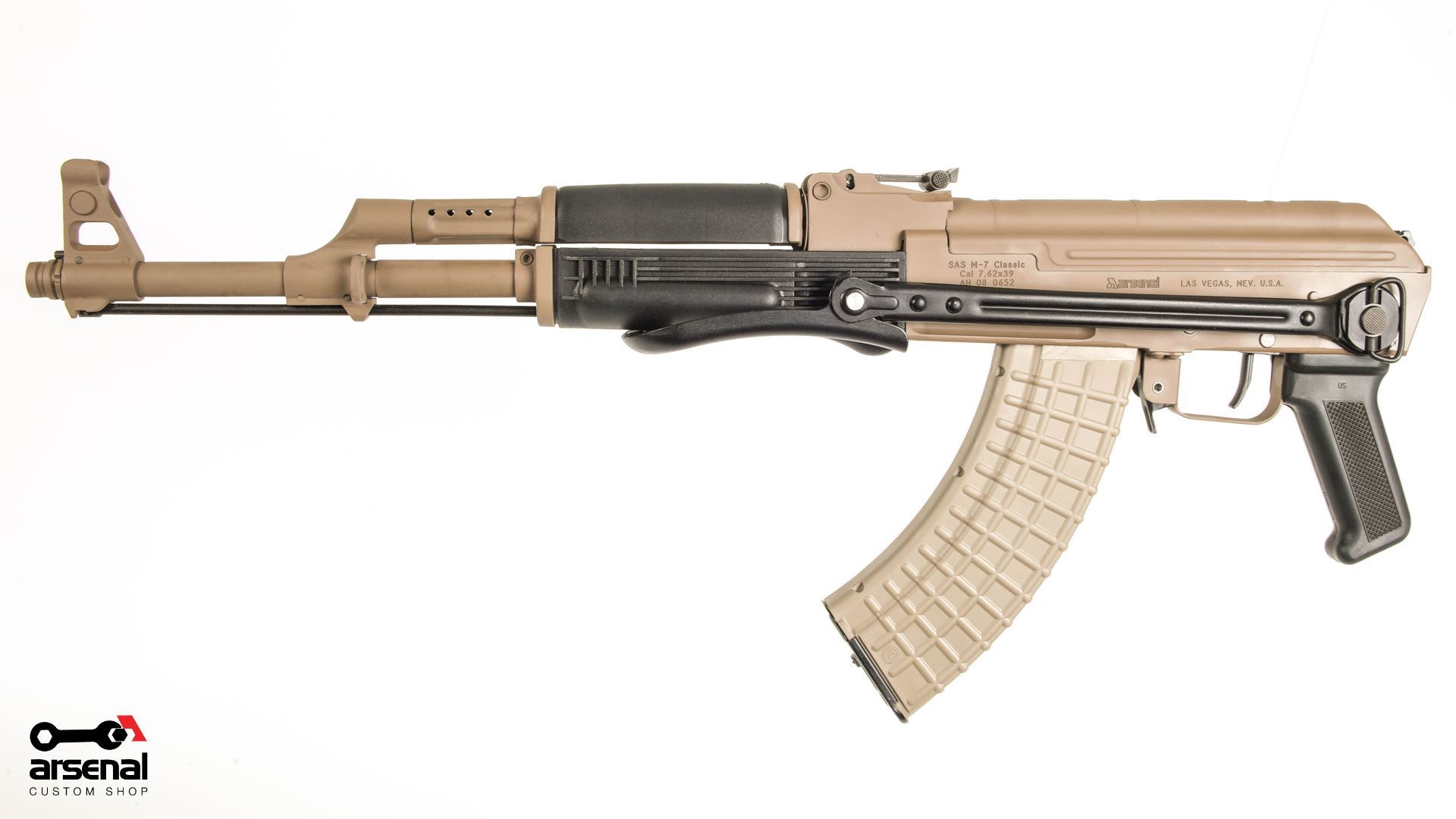 Arsenal SAS M-7 Classic Under-Folder FDE Cerakote AK47 30rd at K-Var