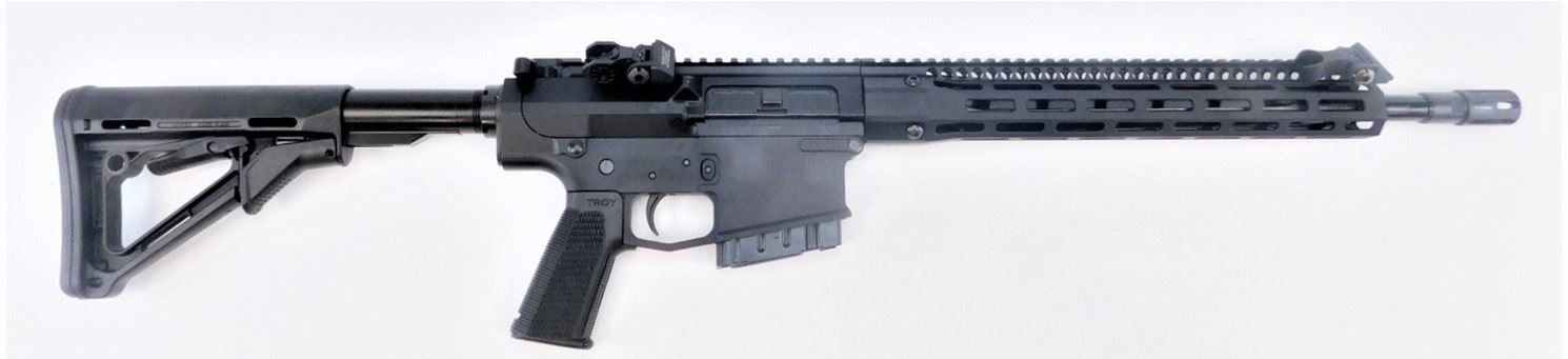 Troy-Rifle, M4A4 308, 16", SOCC 13" HP Rail w/sights- BLK at K-Var