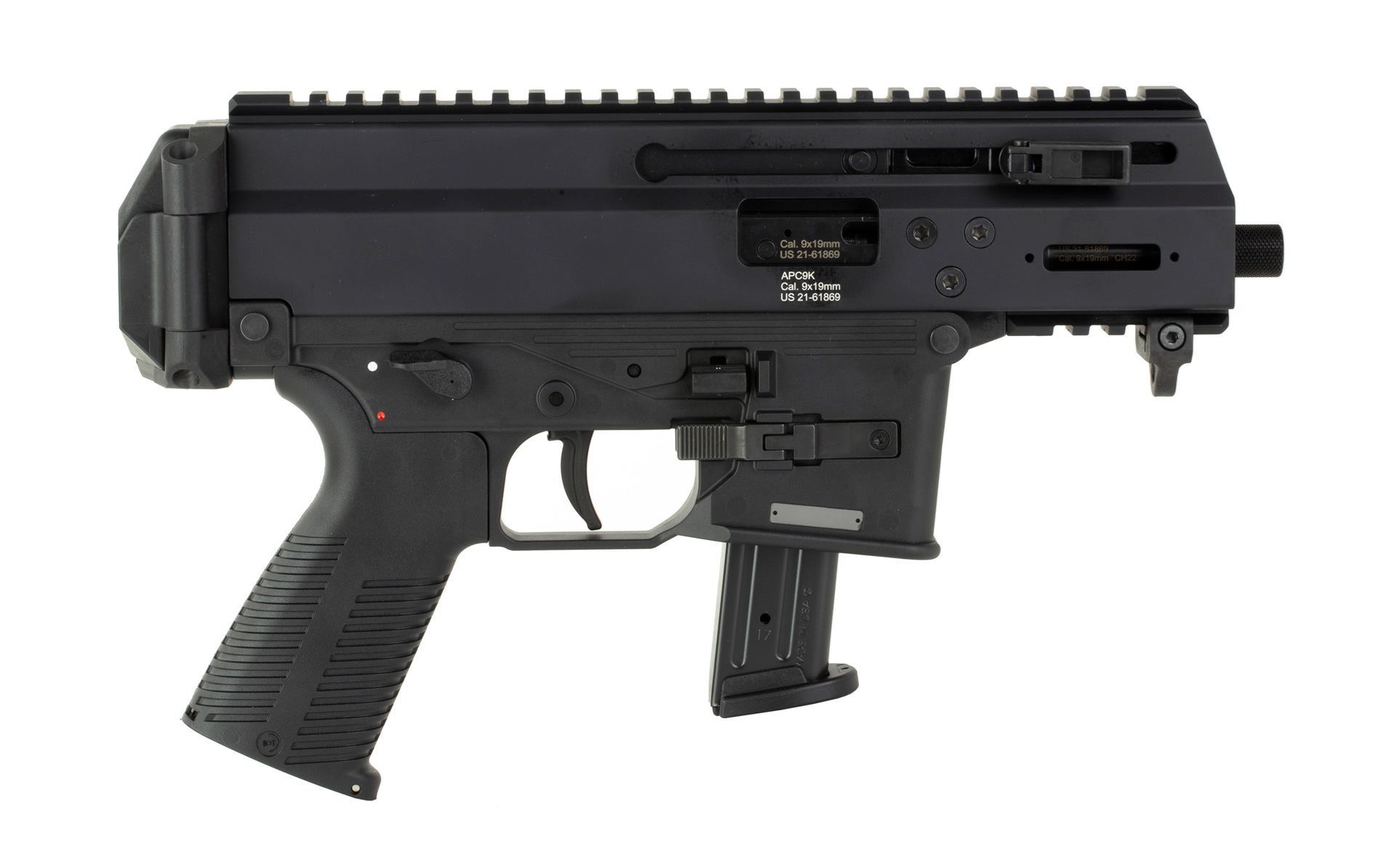 B&T APC9K PRO Semi-Auto 9mm Pistol 4.5" Threaded Barrel Black 30rd Sig ...