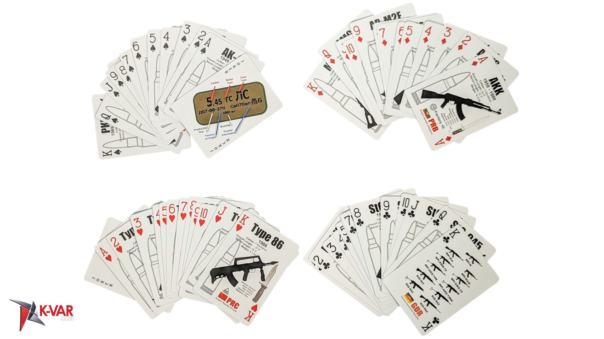 Kalashnikov AK Rifle Playing Cards at K-Var