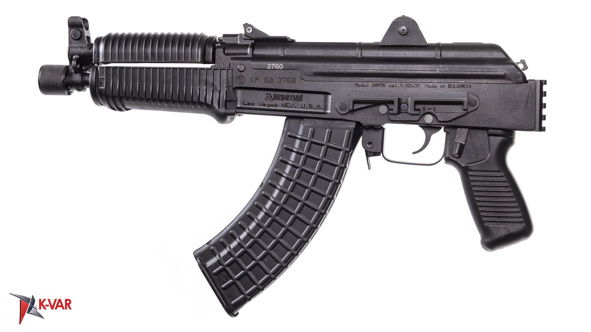 Arsenal SAM7K AK Pistol 7.62x39mm US Made Black Furniture 30rd Mag at K-Var