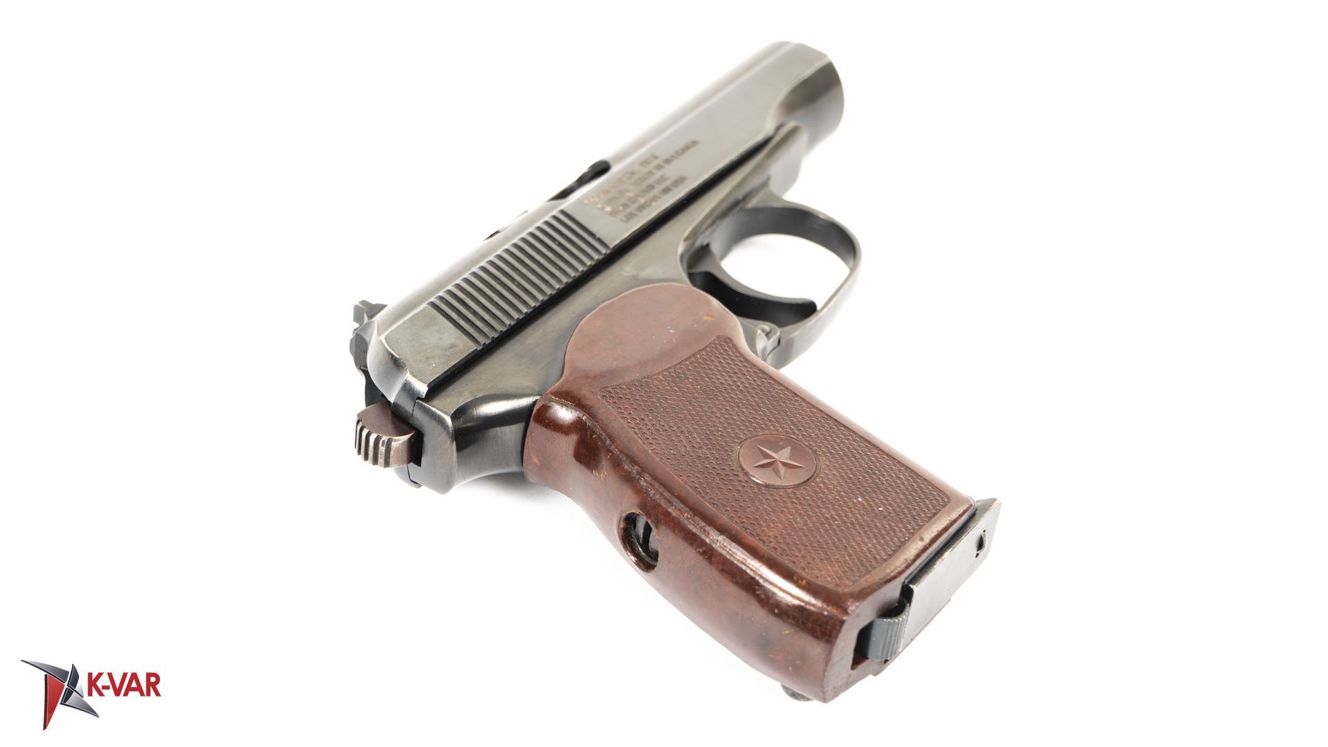 Arsenal Makarov 8 Round Bulgarian Pistol 9x18mm Brown Grip at K-Var