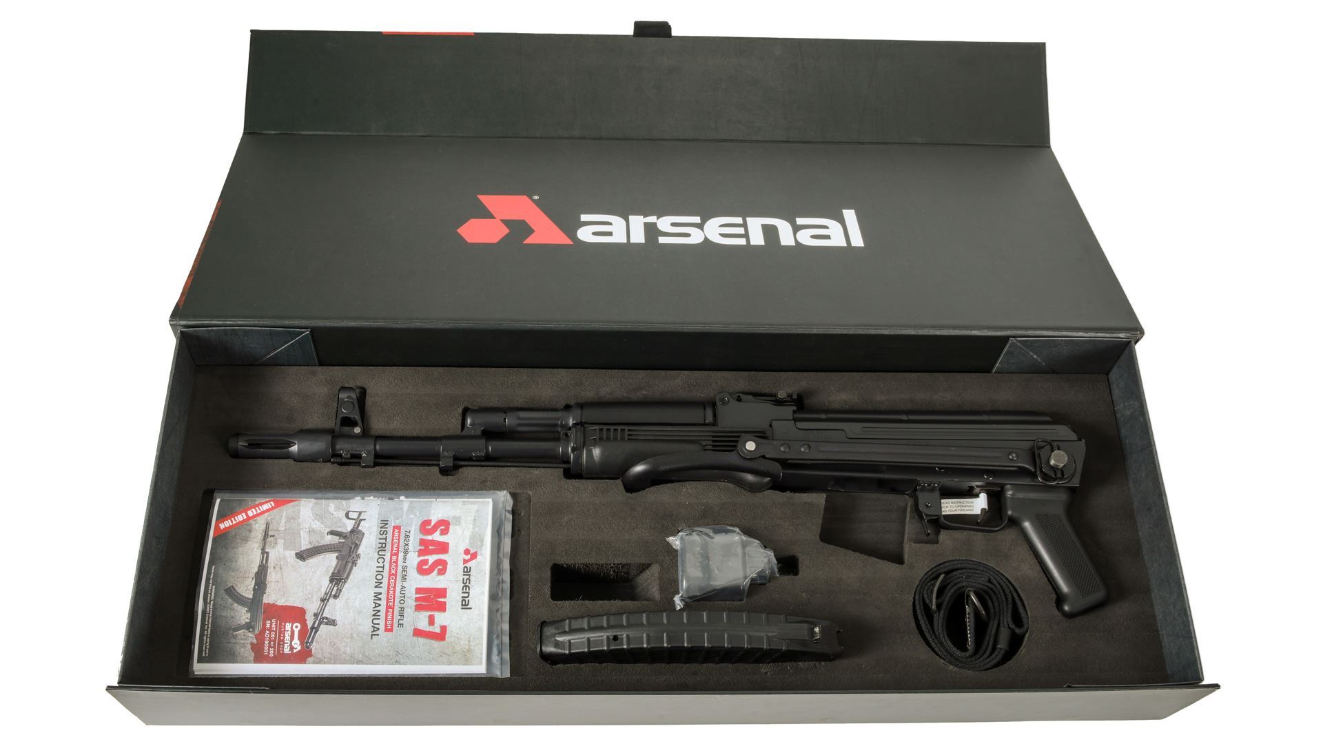 Arsenal SAS M-7 Underfolder Black Cerakote AK47 Limited Edition at K-Var