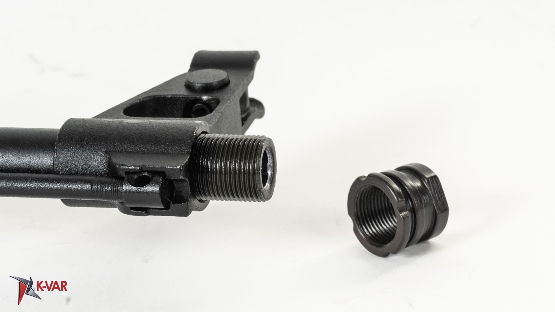 K-Var 14x1 Left Hand Thread Protector Muzzle Nut at K-Var