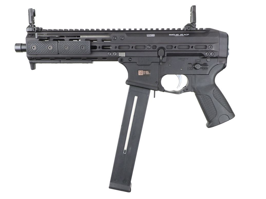 LWRCI SMG 45 ACP with QD Sling Swivel Mount 25rds at K-Var