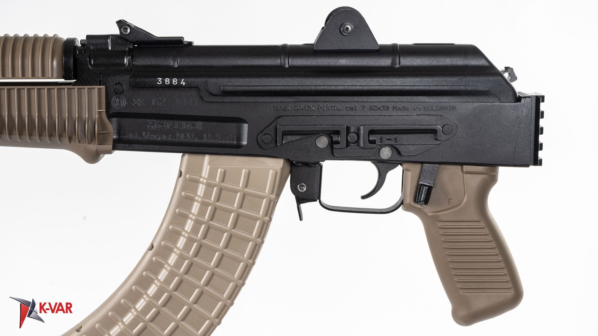 Arsenal SAM7K Pistol 7.62x39 FDE US Made Furniture 30rd Mag at K-Var