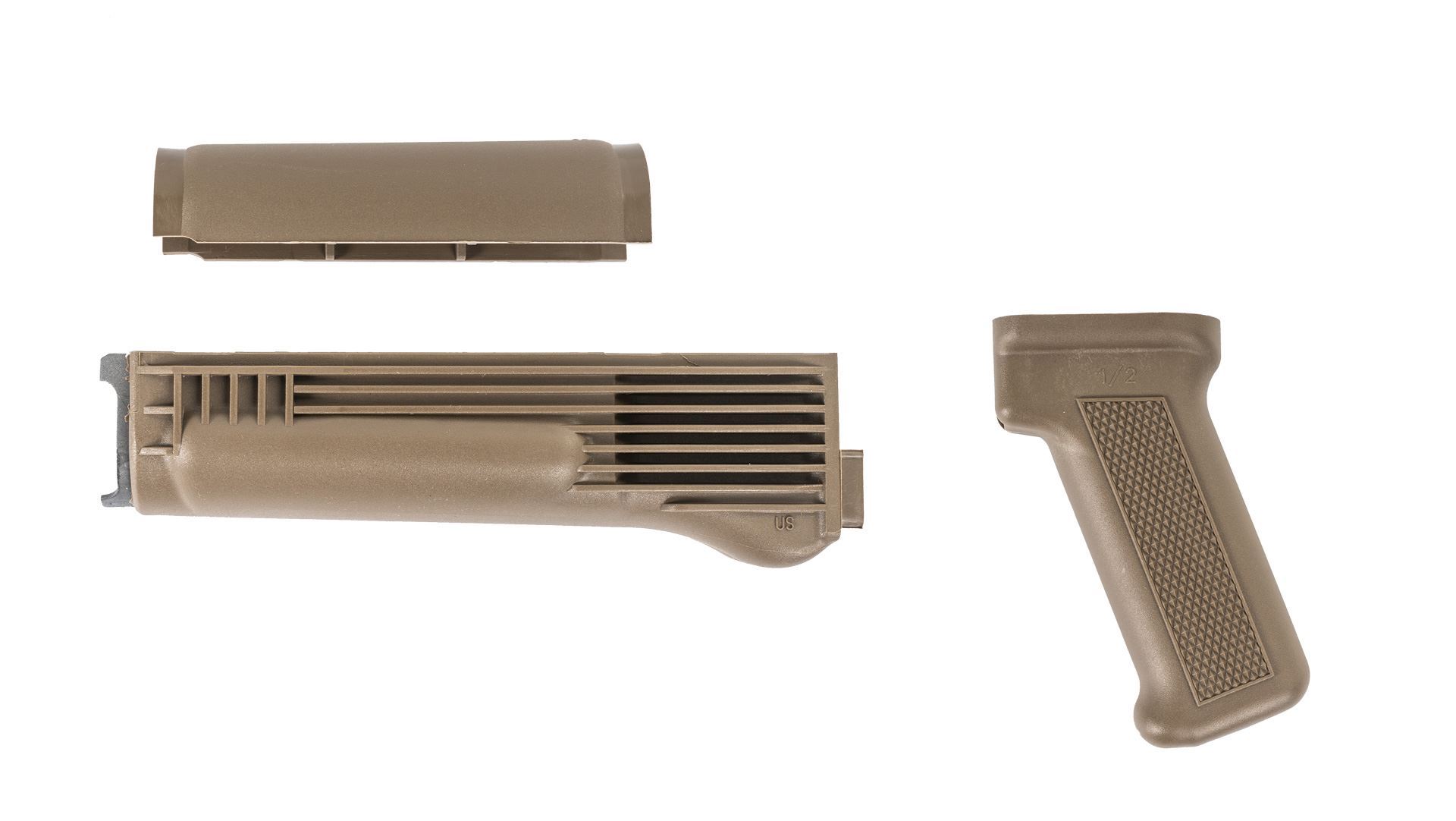 Arsenal FDE Polymer Handguard and Pistol Grip Set for Stamped Receiver ...