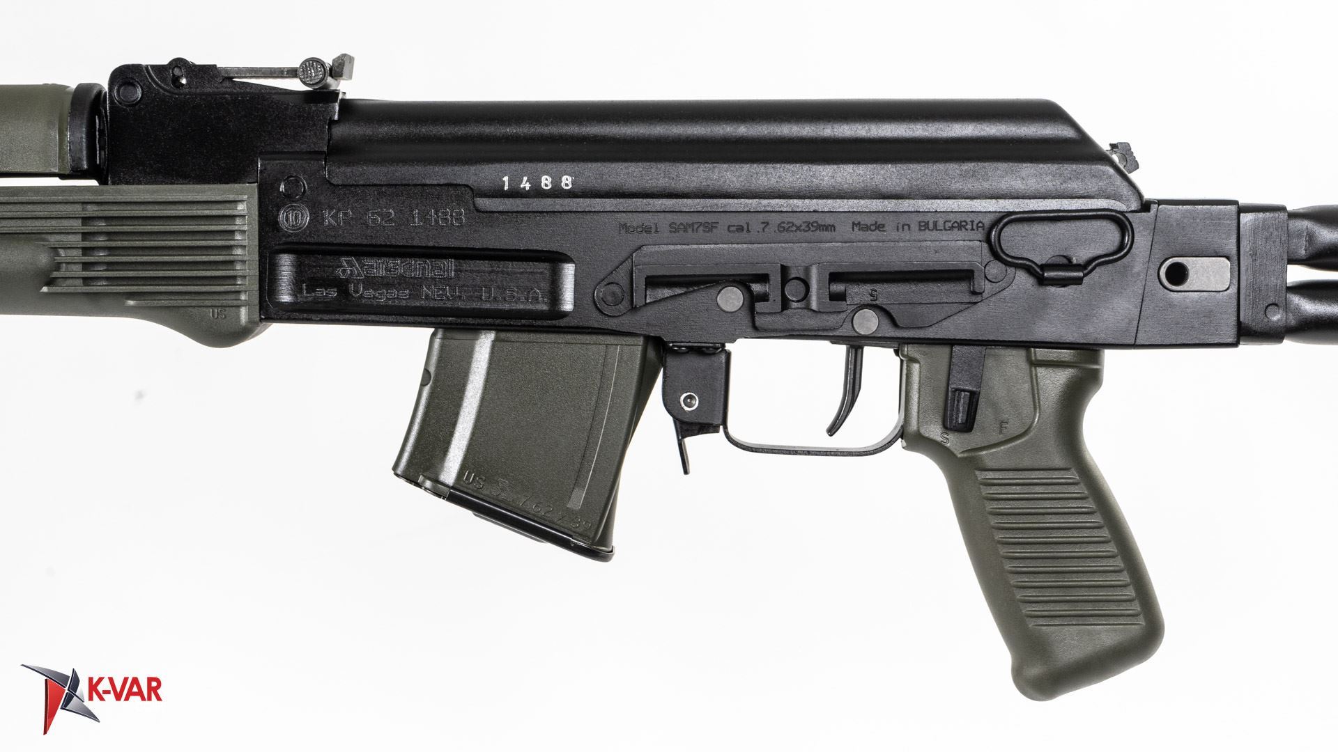 Arsenal SAM7SF-84E 7.62x39mm OD Green Semi-Auto Rifle with Enhanced FCG ...