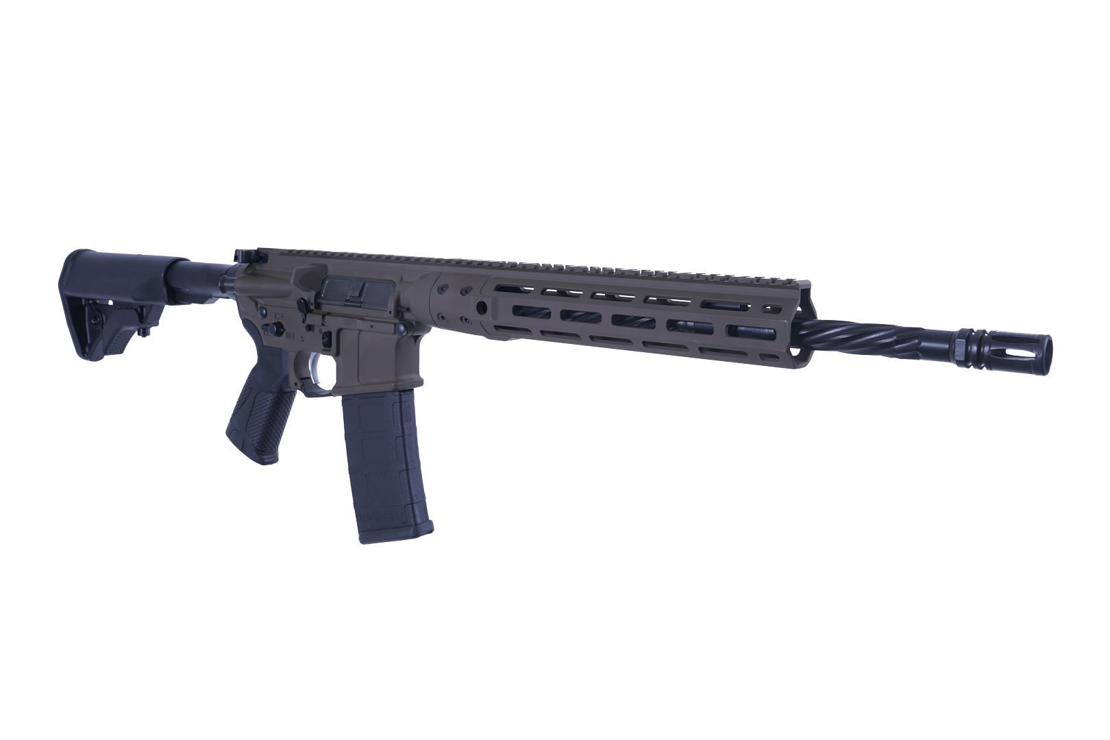 LWRC Direct Impingement Semi-Auto Rifle 223 Rem/5.56 Patriot Brown at K-Var