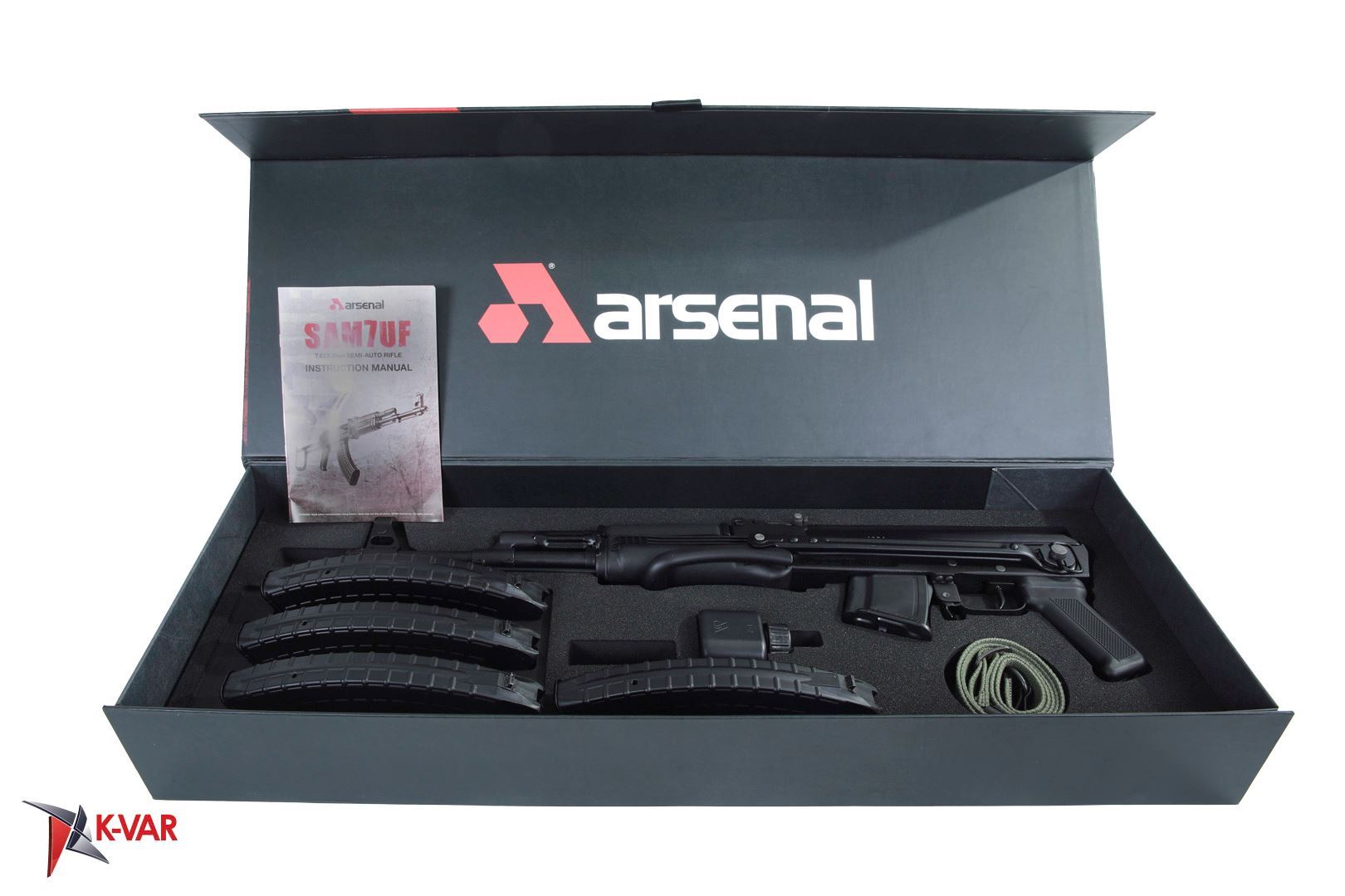Arsenal SAM7UF-85 7.62x39mm Under Folder Rifle 30rd Mag Premium Storage ...
