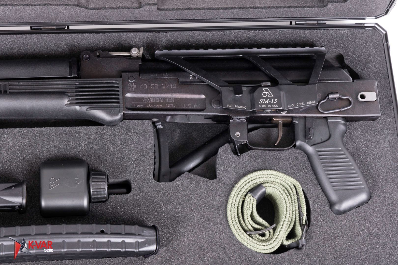 Arsenal Hard Case SAM7SF Rifle CNC Hard Foam Liner TSA Locks at K-Var