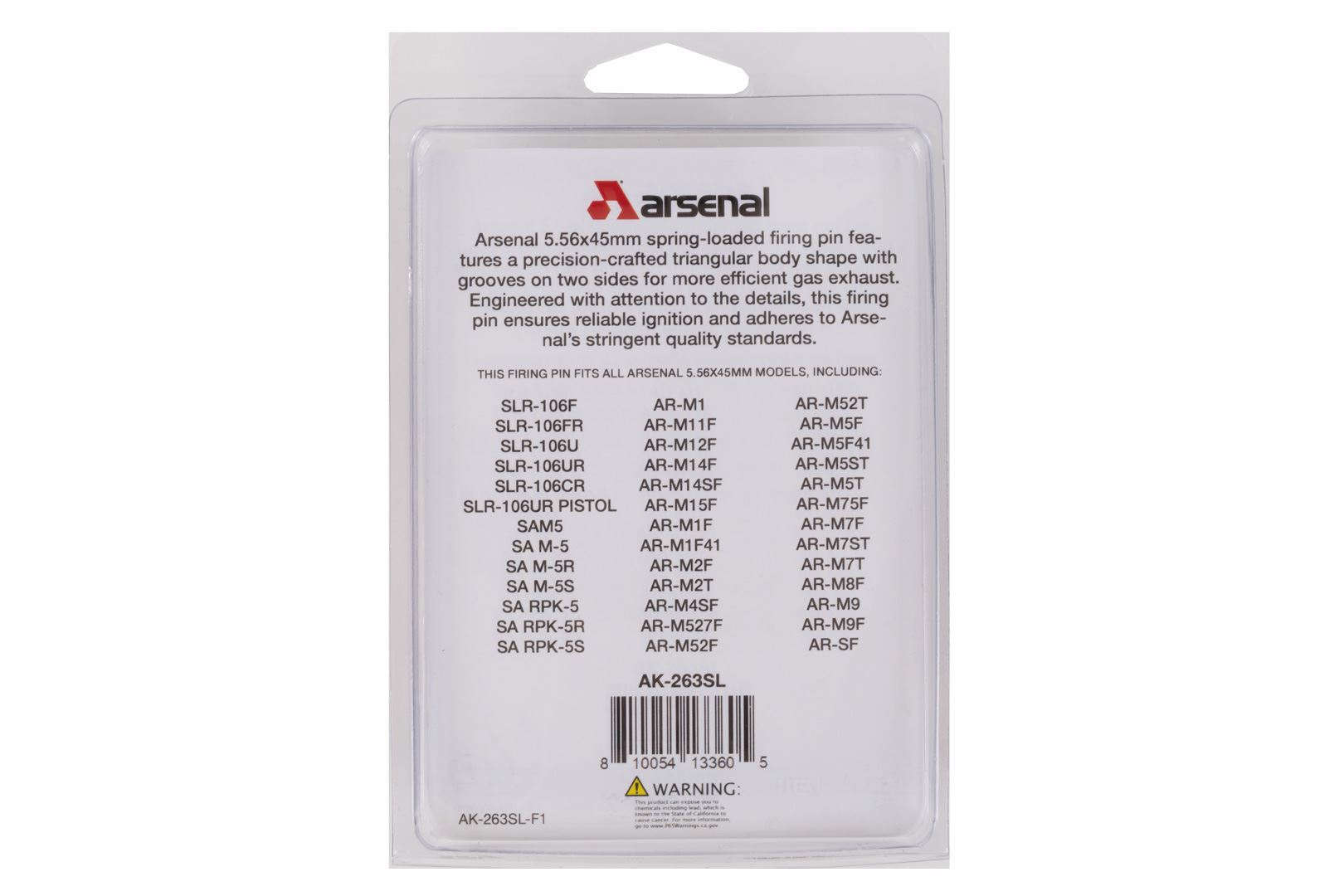 Arsenal Spring Loaded Firing Pin for 5.56x45mm AK Rifles at K-Var