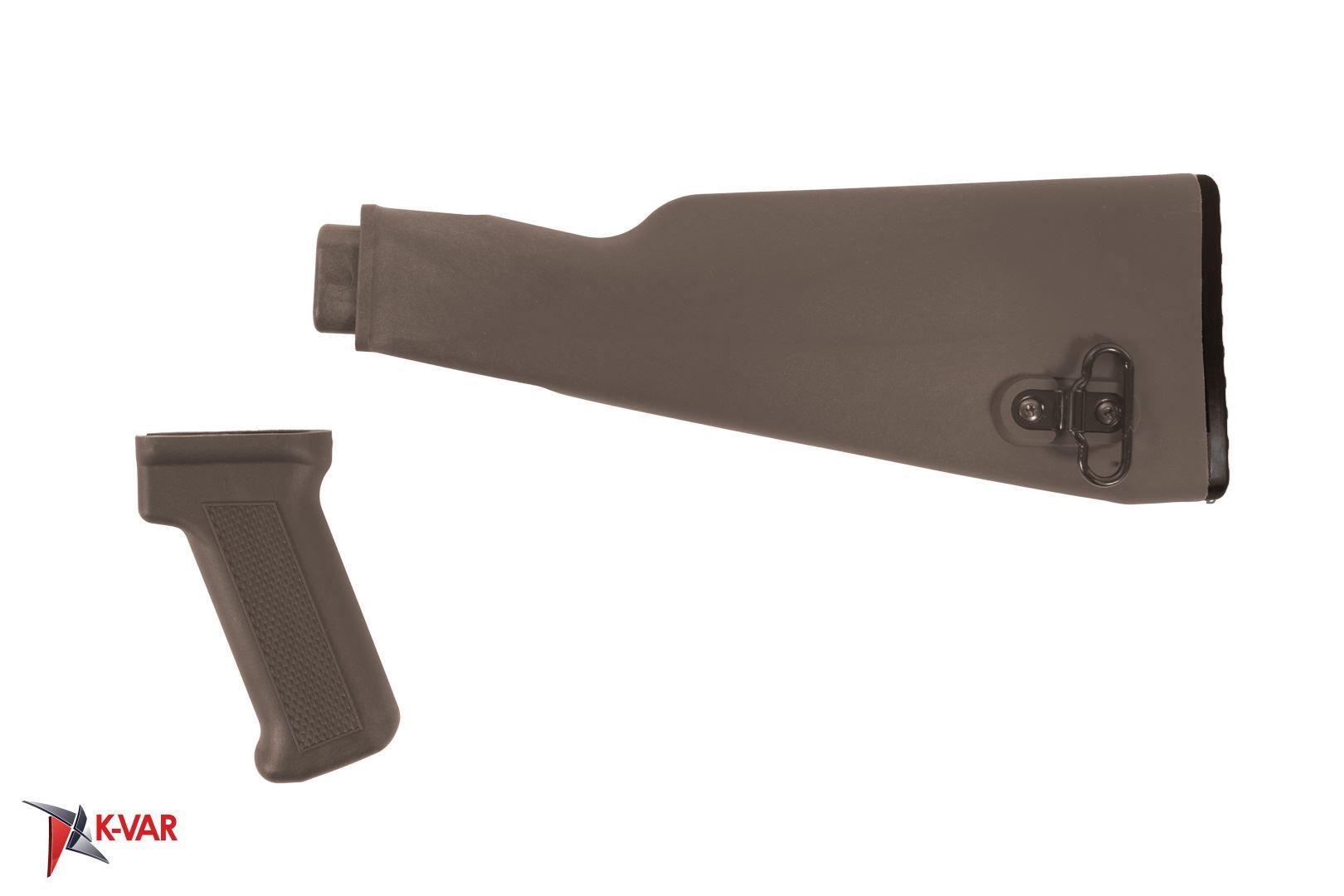 Arsenal Intermediate Length FDE AK47 Buttstock and Pistol Grip Set for ...