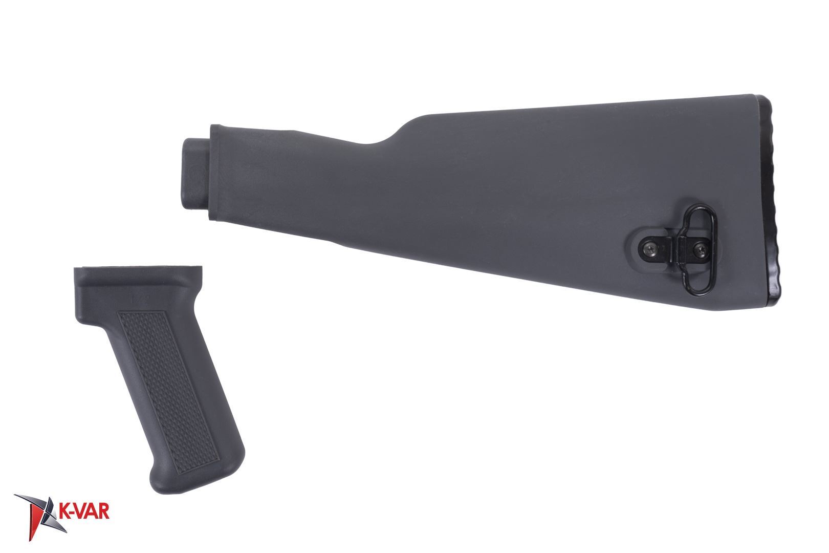 Arsenal Intermediate Length Gray AK47 Buttstock and Pistol Grip Set for ...