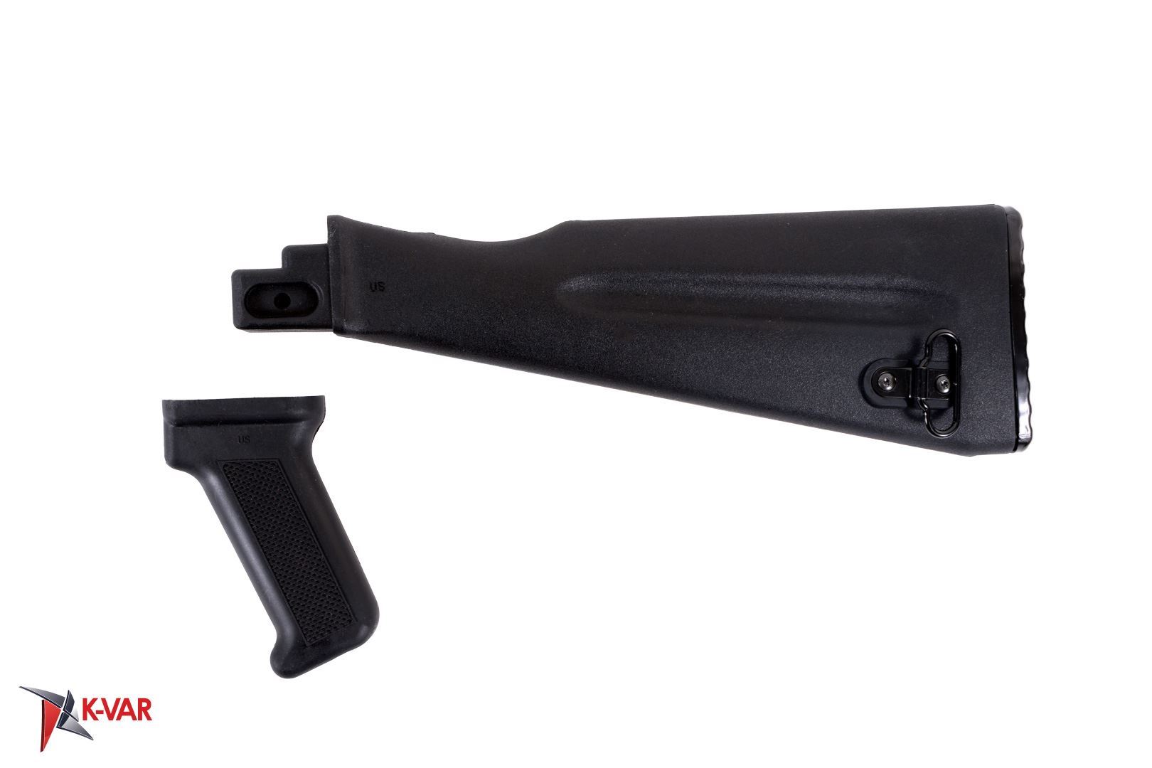 Arsenal AK47 / AK74 NATO Length Black Buttstock Set for Stamped ...