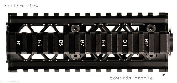 Arsenal Precision Picatinny Quad Rail Handguard System at K-Var
