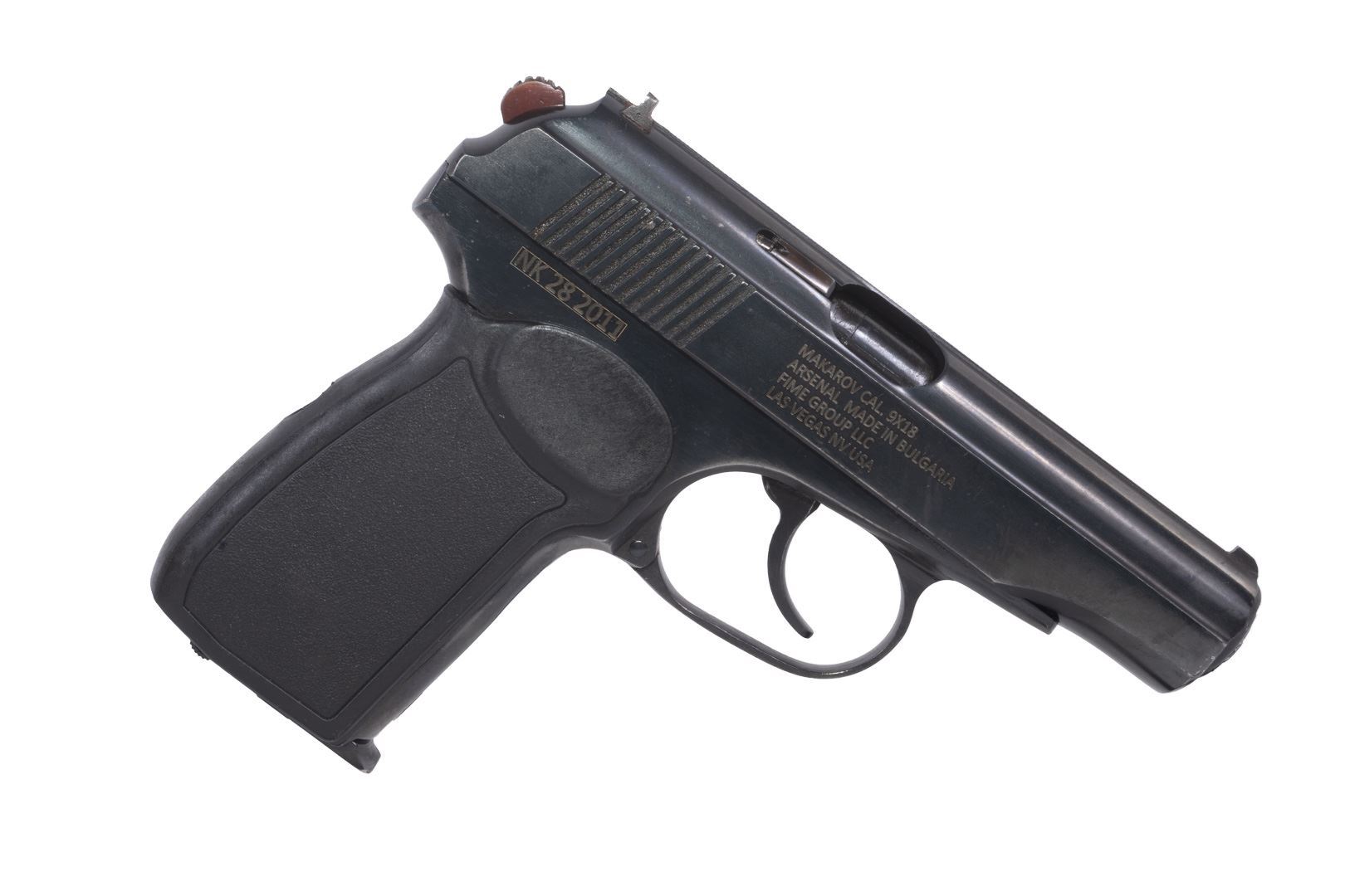 Arsenal Makarov 8 Round Bulgarian Pistol 9x18mm Black Sporting Grip ...