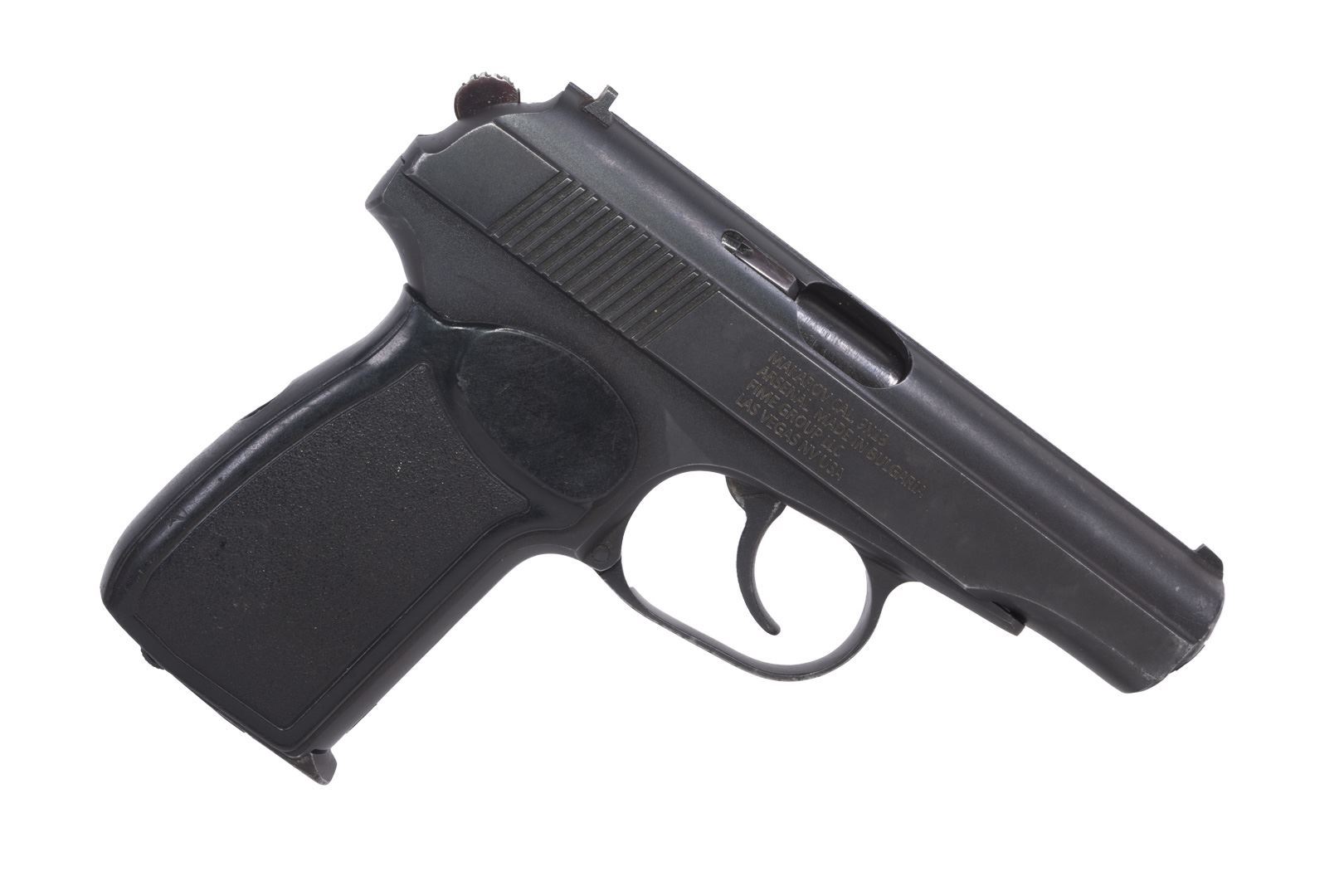 Arsenal Makarov 8 Round Bulgarian Pistol 9x18mm Black Sporting Grip ...
