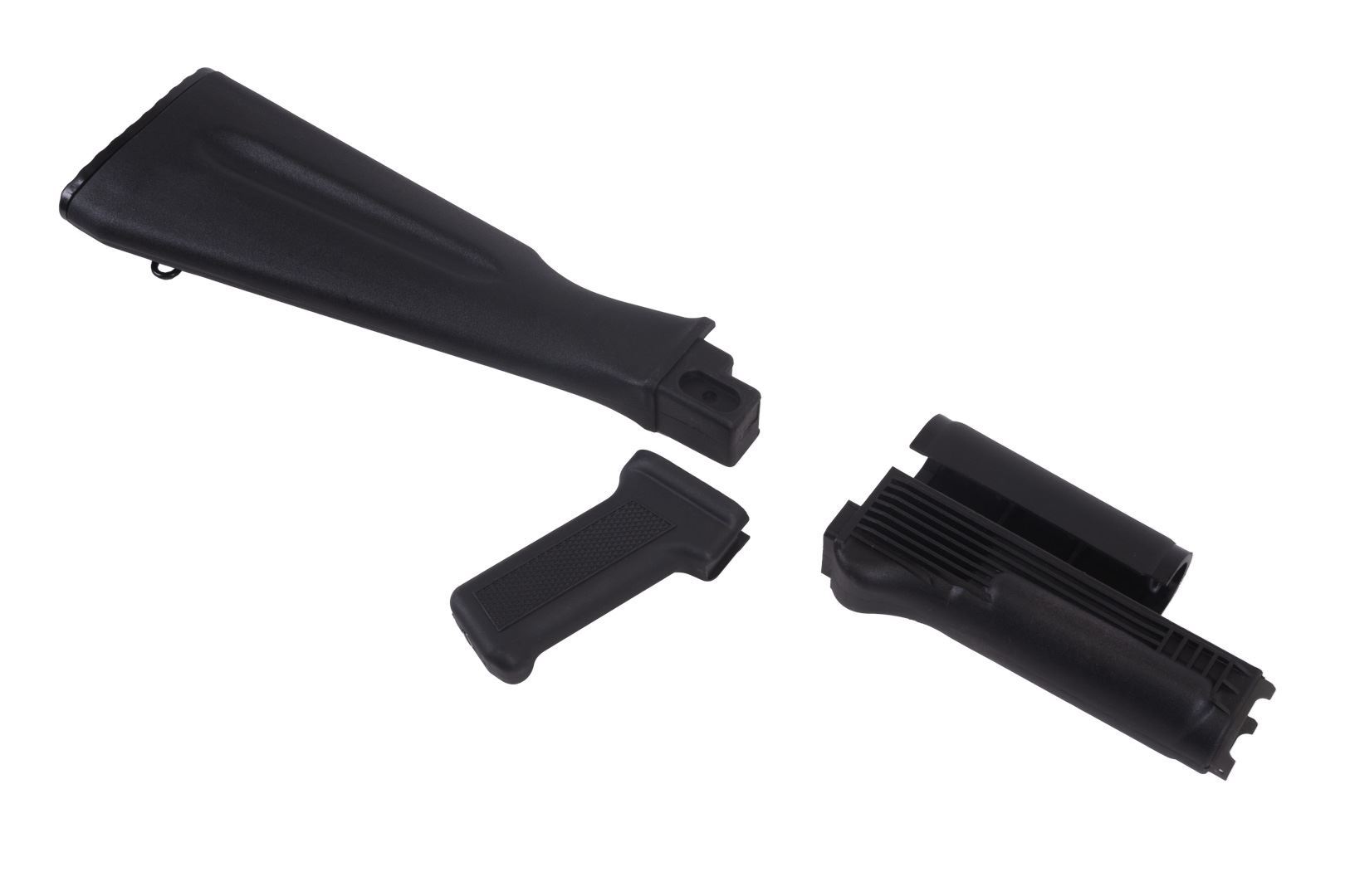 Arsenal 4 Piece NATO Length Black Polymer Stock Set at K-Var