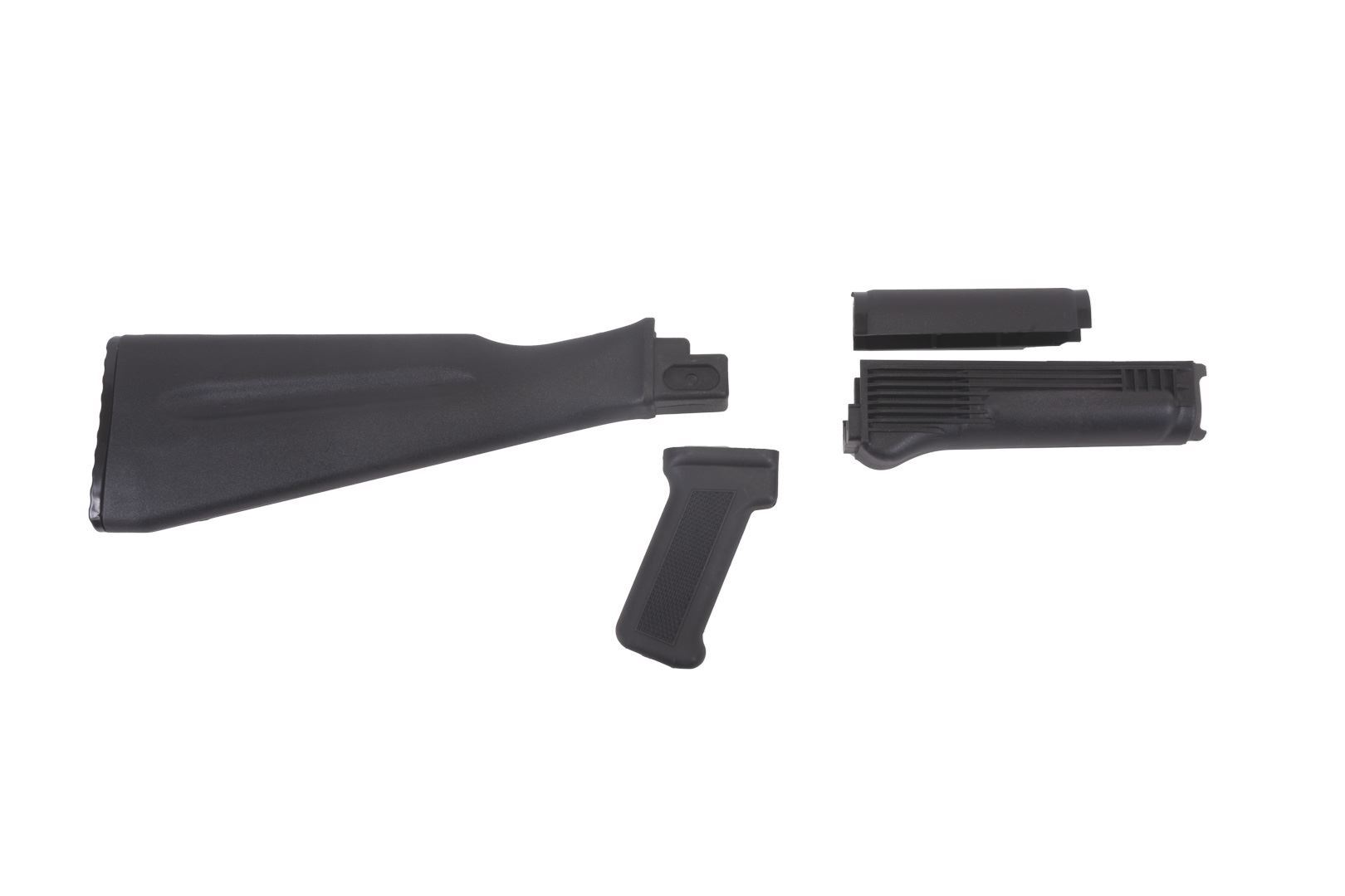 Arsenal Military Spec NATO Length Black Polymer Furniture Set at K-Var