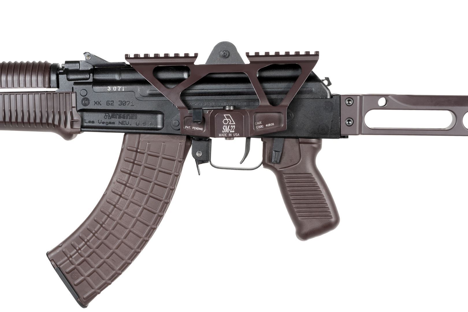 Arsenal Scope Mount AK47 SAM7K Series Plum Cerakote at K-Var